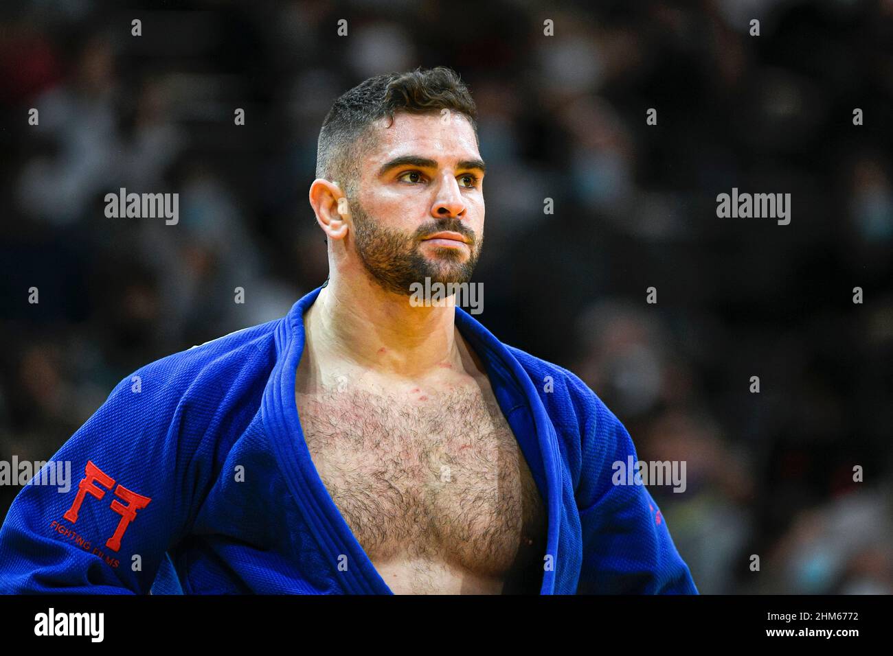 Men's -100 kg, Peter Paltchik of Israel competes during the Paris Grand ...