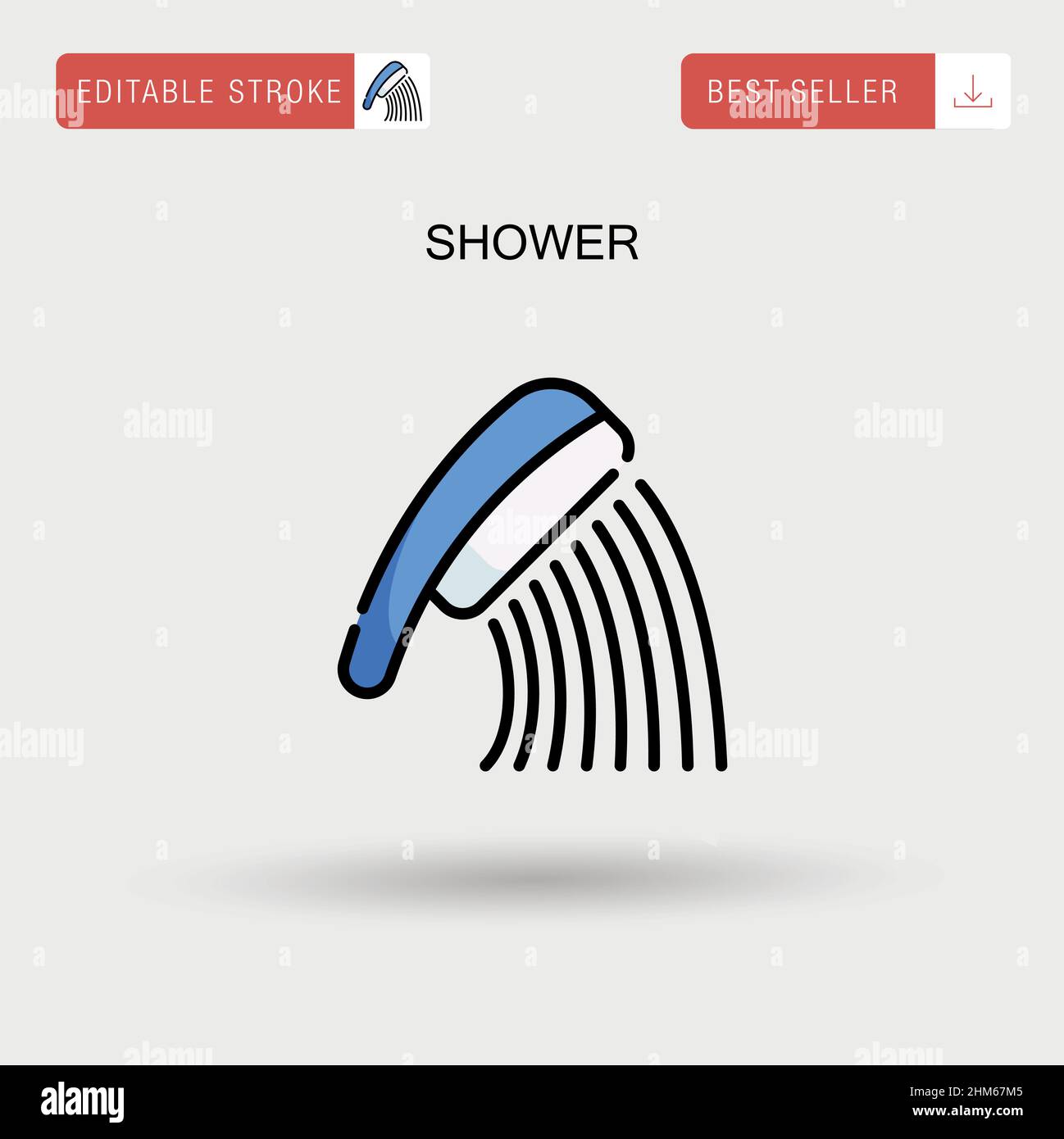 Rain shower head Stock Vector Images - Alamy