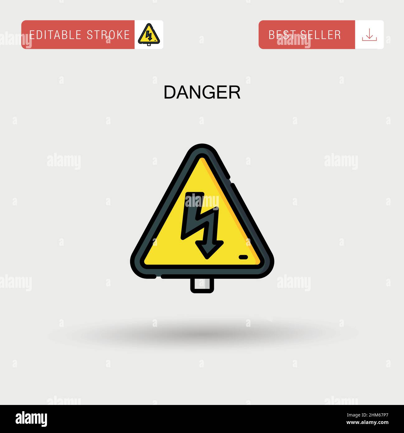Danger dangerous information signal for signal Stock Vector Images - Alamy