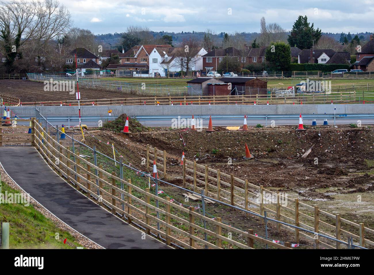 Dorney Reach, Buckinghamshire, UK. 6th February, 2022. A former bridge ...