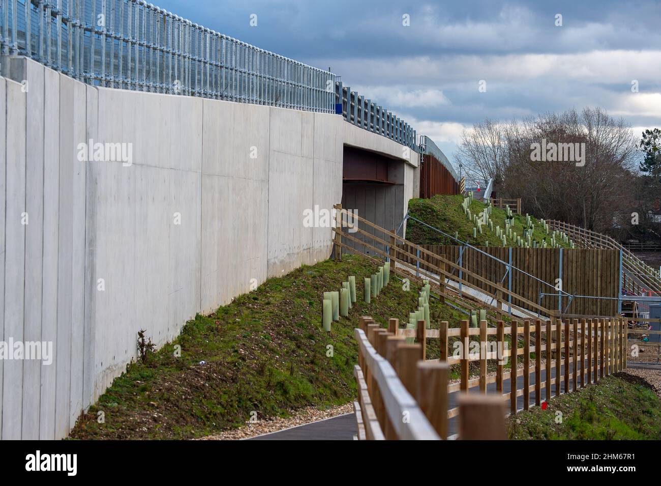 Dorney Reach, Buckinghamshire, UK. 6th February, 2022. A former bridge ...