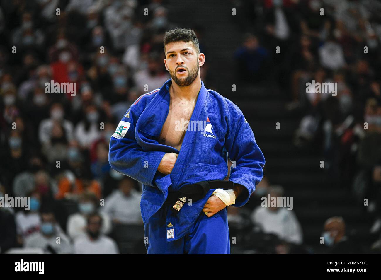 Men's -90 kg, Alexis Mathieu of France competes during the Paris Grand ...