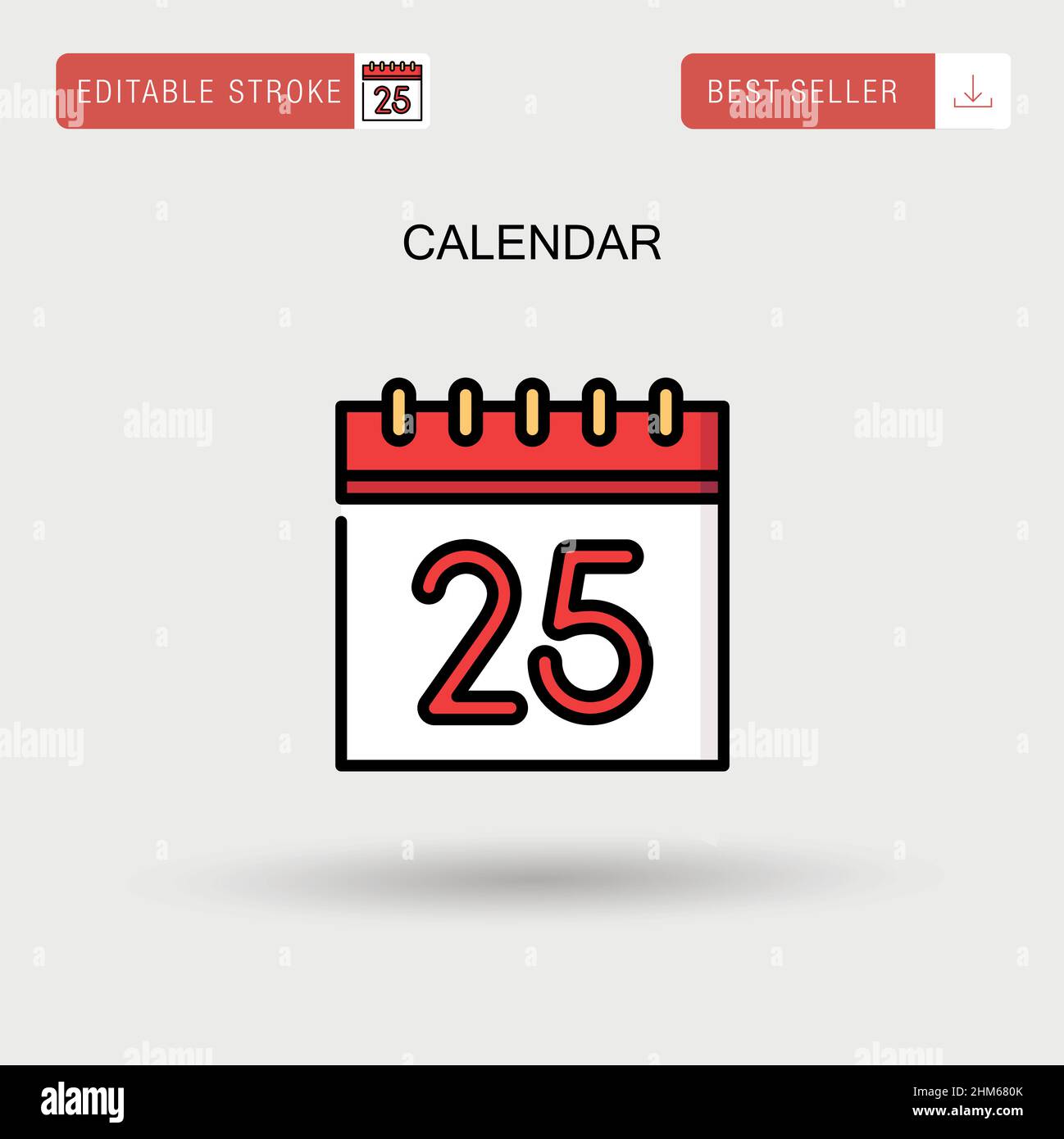 Calendar Simple vector icon Stock Vector Image & Art - Alamy