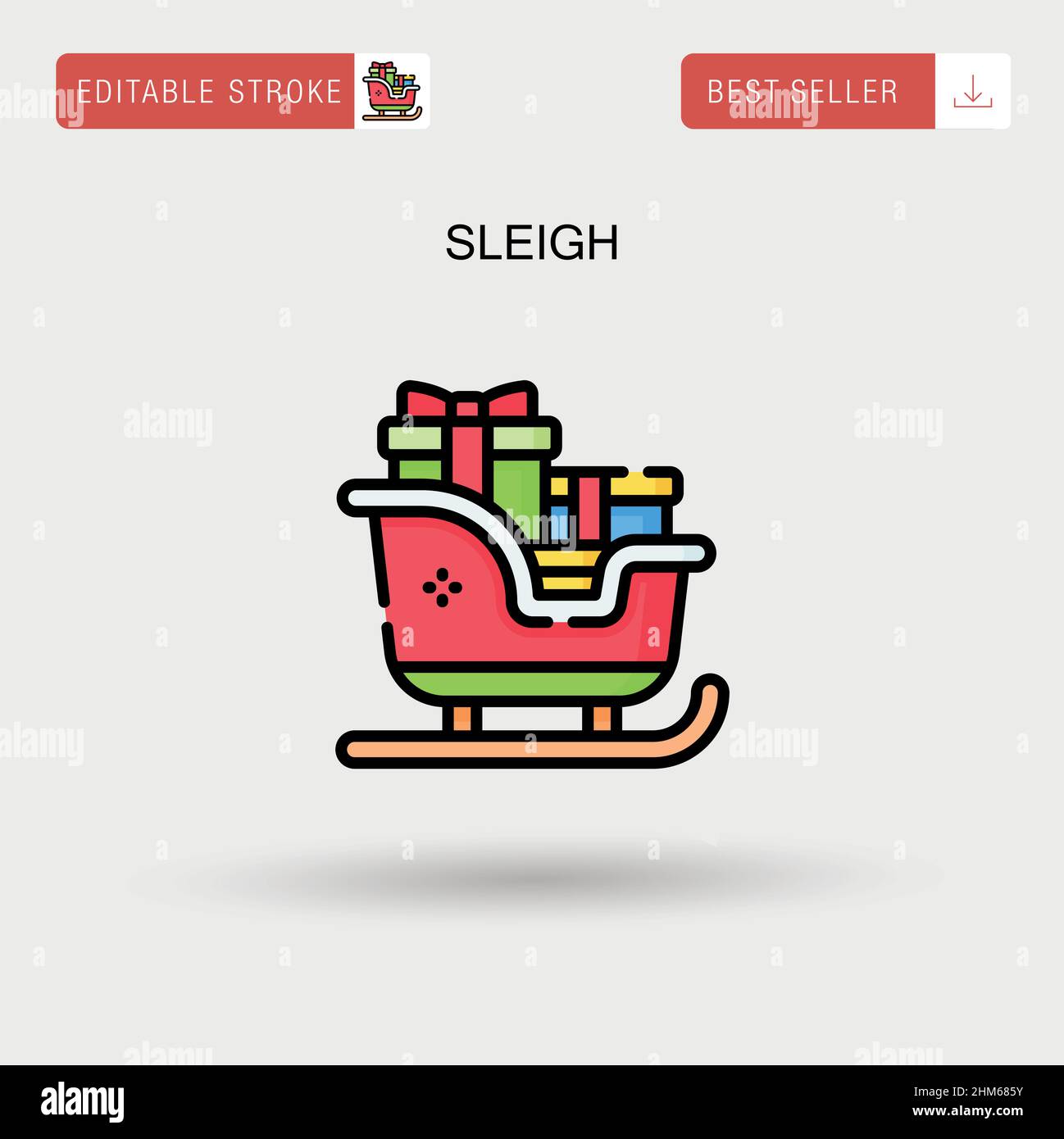 Sleigh ride icon hi-res stock photography and images - Alamy