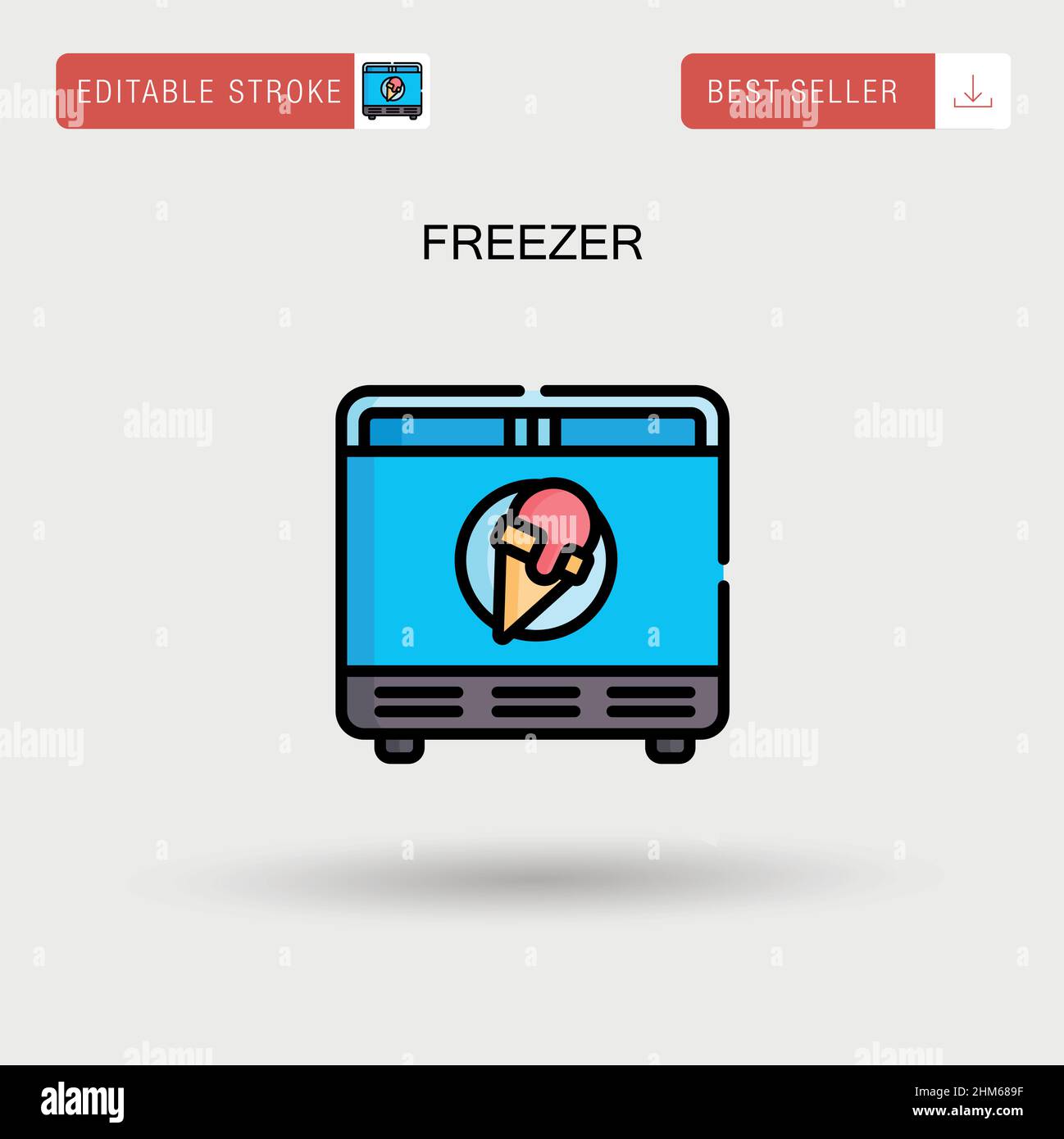 Freezer Simple vector icon Stock Vector Image & Art - Alamy