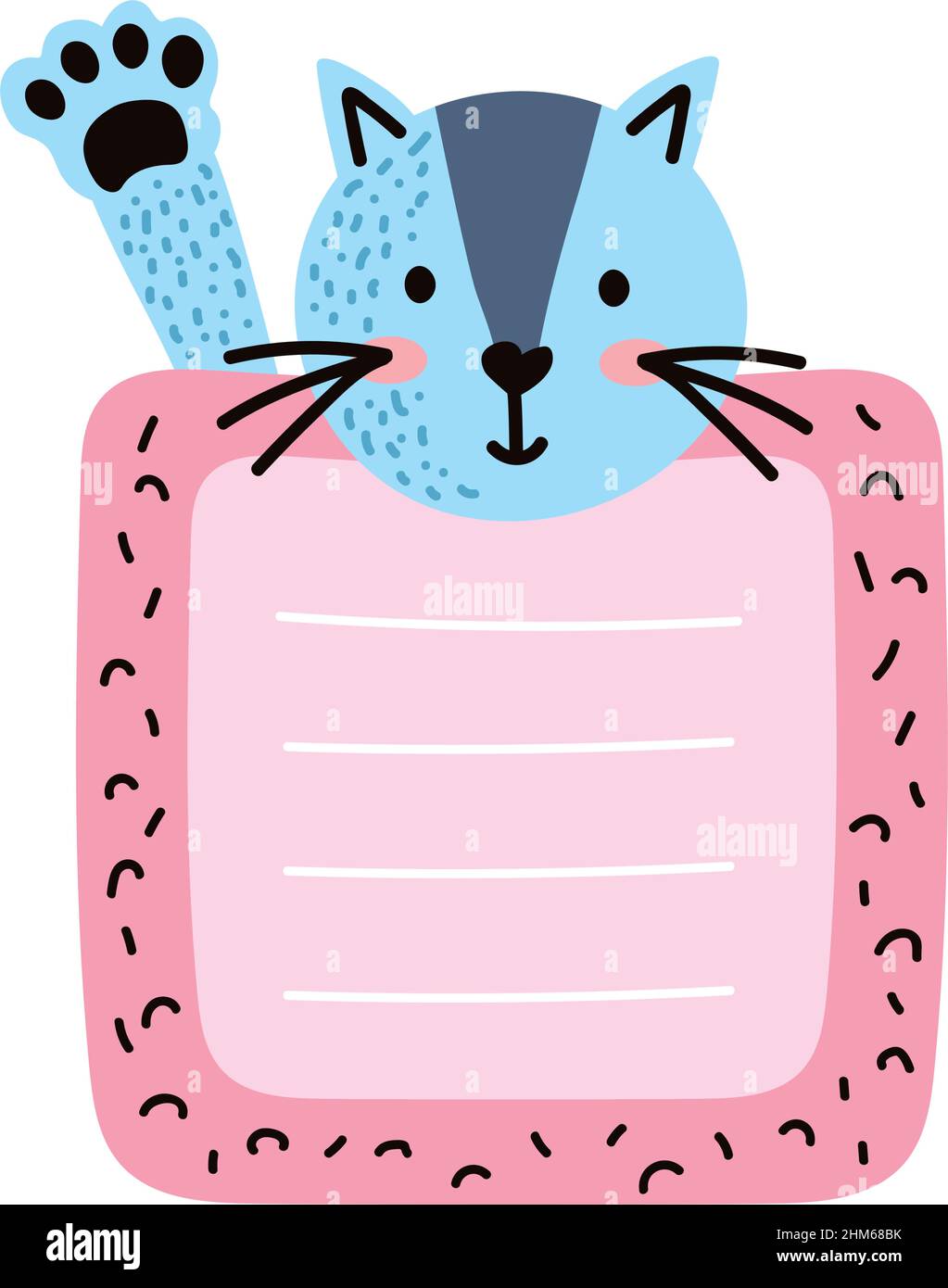 note planner cat character icon Stock Vector Image & Art - Alamy