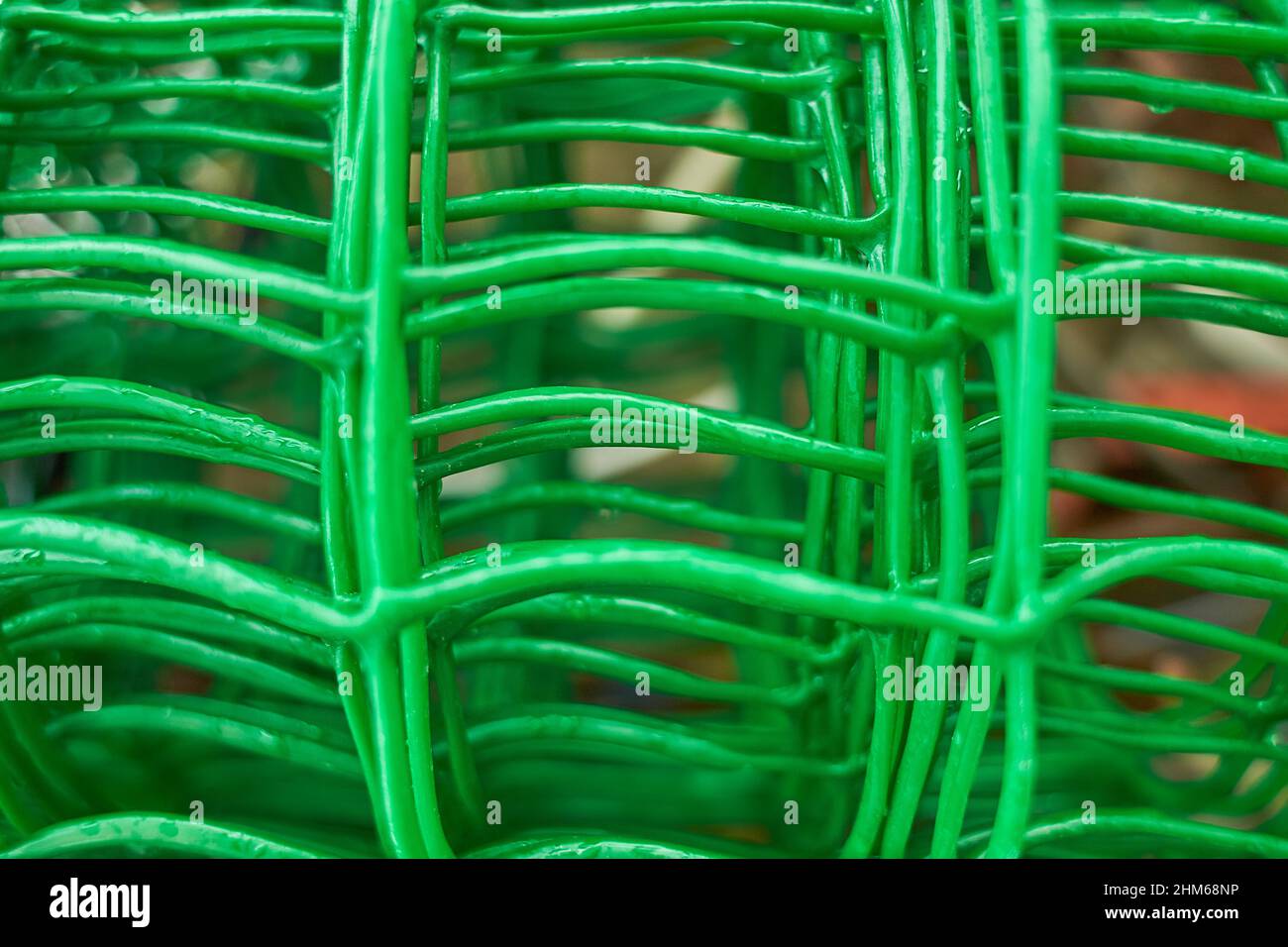 Green coated wire mesh for fencing Stock Photo - Alamy