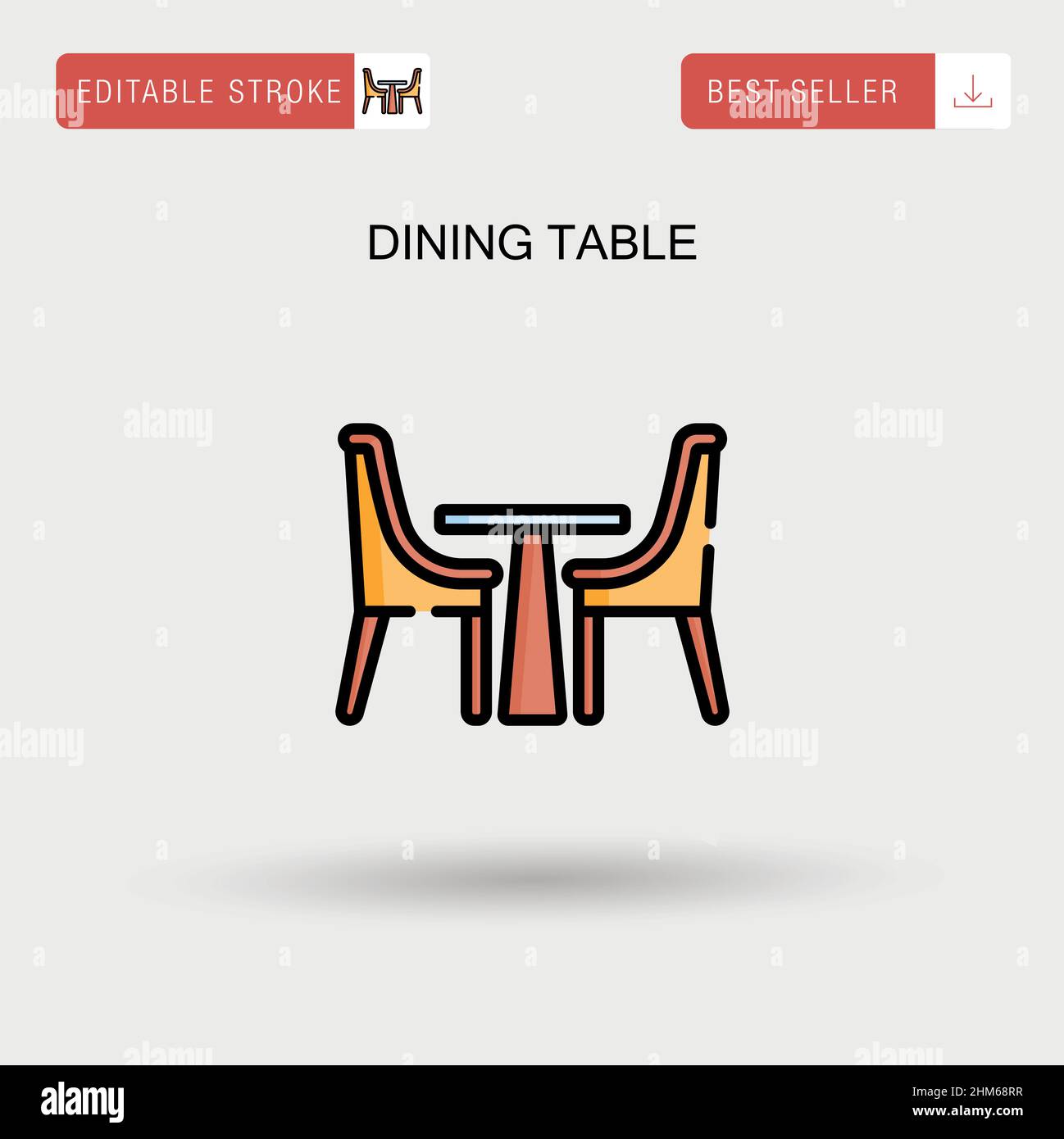 Modern kitchen dining table Stock Vector Images - Alamy
