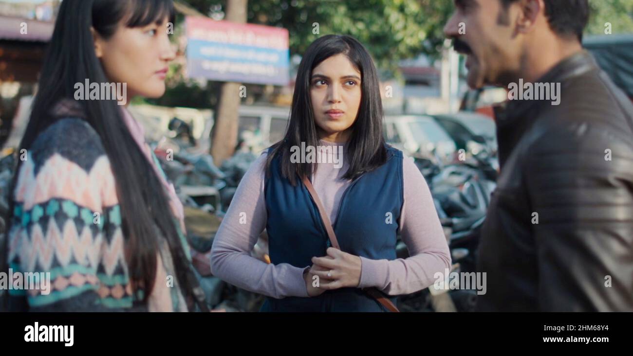 BADHAAI DO, from left: Chum Darang, Bhumi Pednekar, Rajkummar Rao, 2022 ...