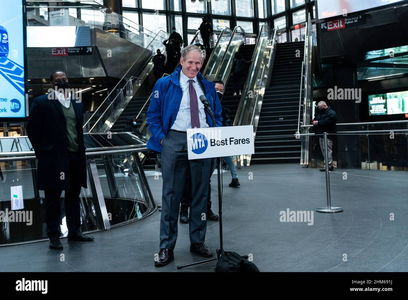 New York, NY - February 7, 2022: MTA Chair and CEO Janno Lieber joined ...