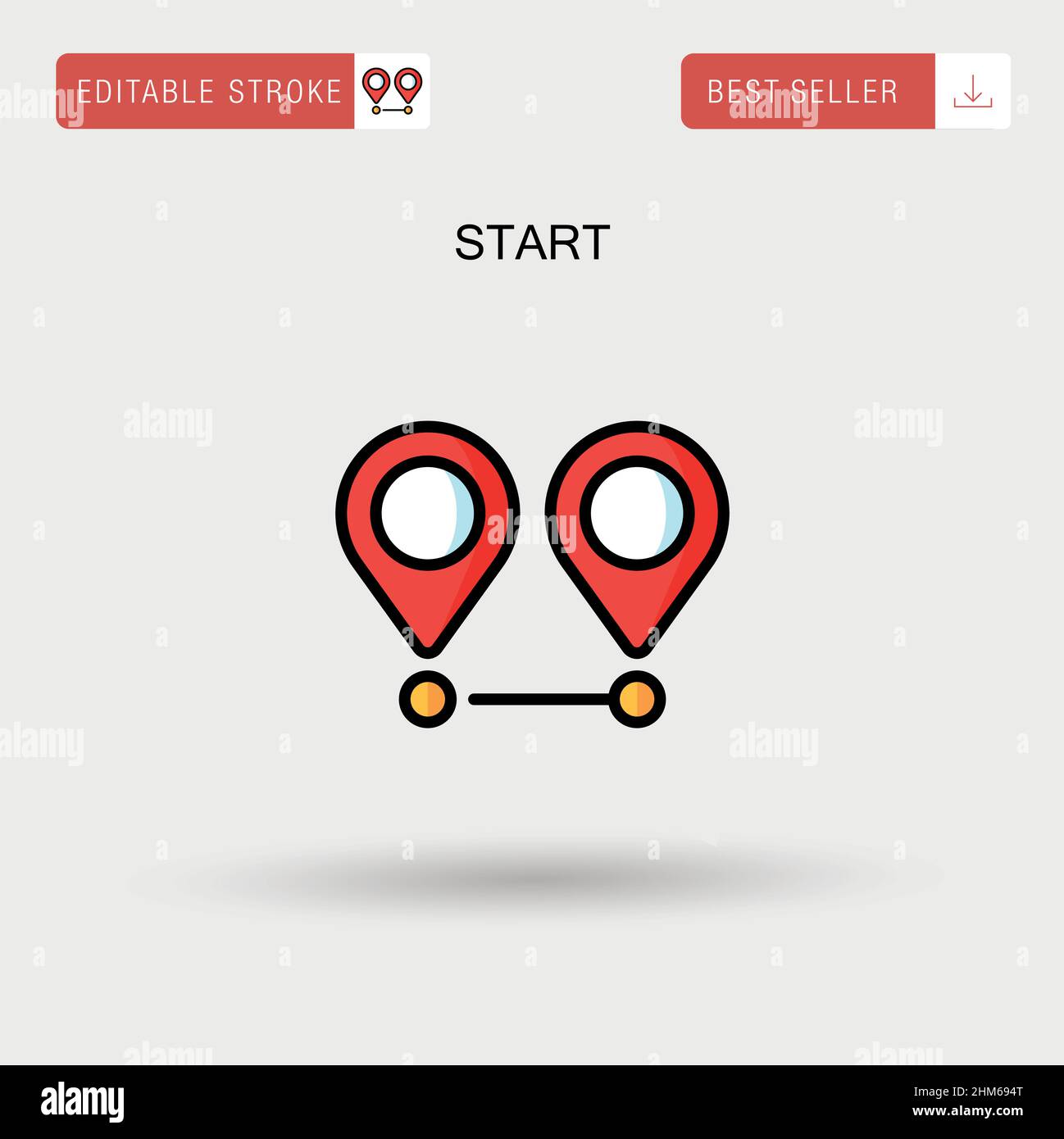 Start Simple vector icon Stock Vector Image & Art - Alamy