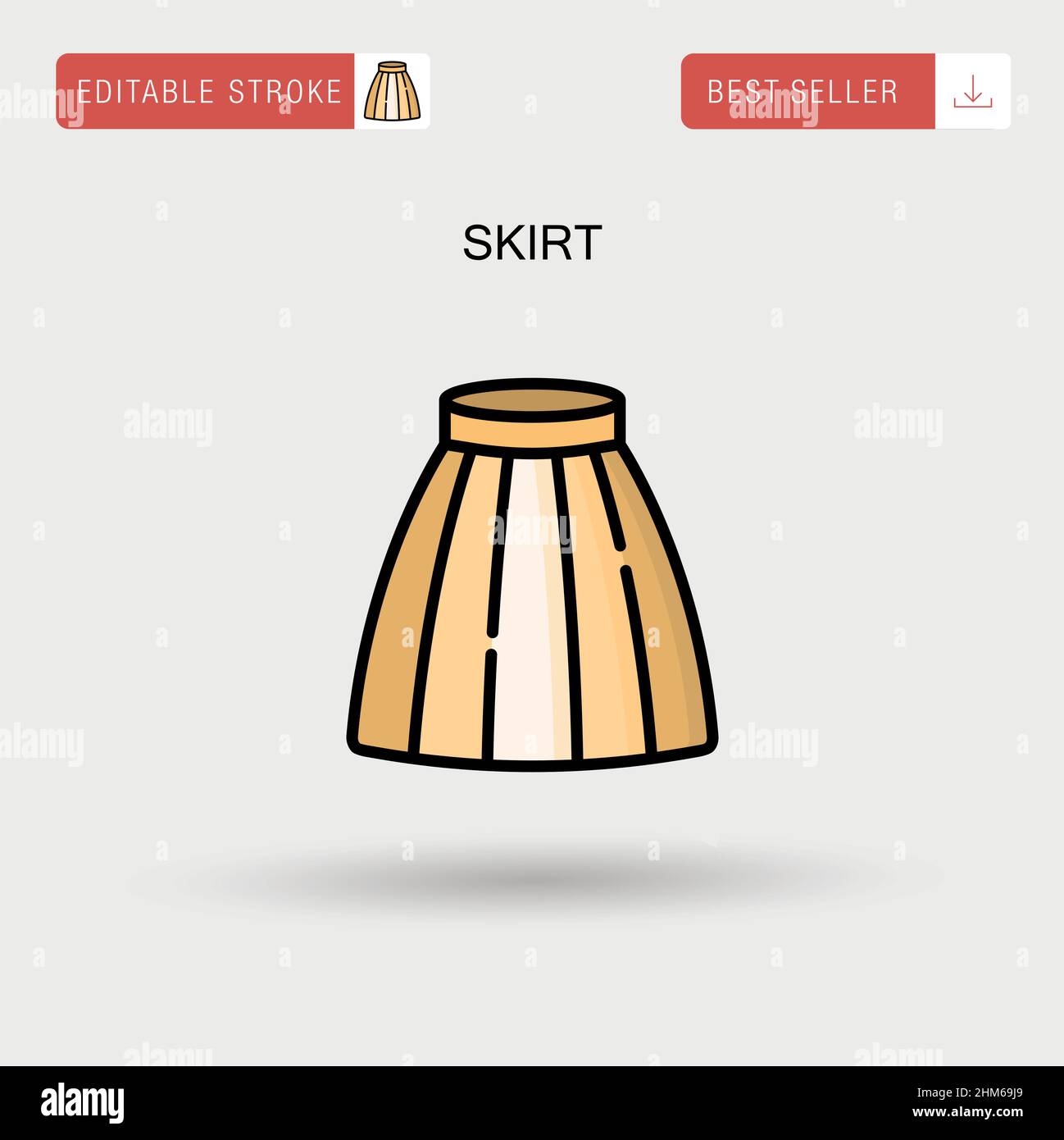 Skirt Simple vector icon Stock Vector Image & Art - Alamy