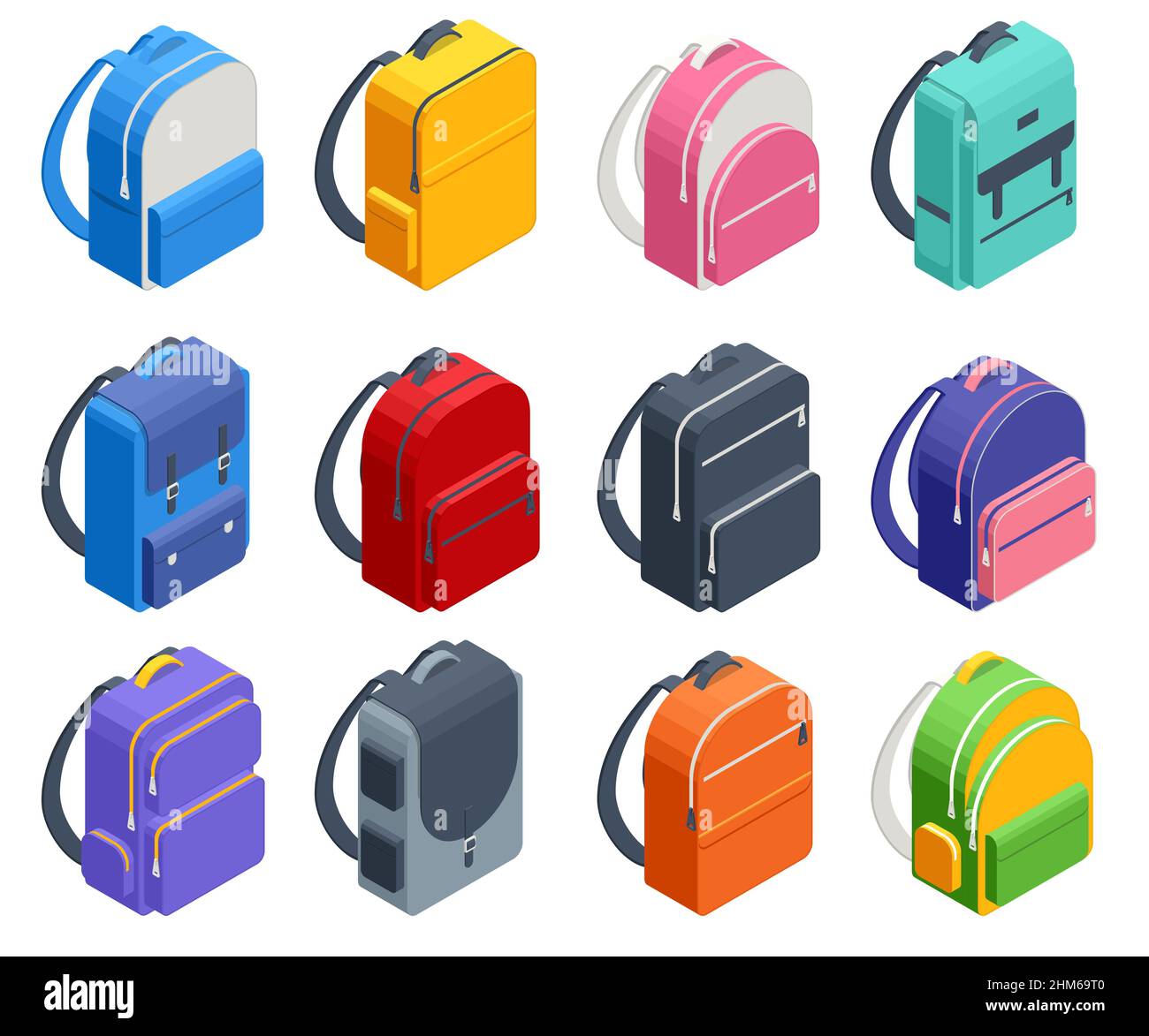 Child rucksack back view Stock Vector Images - Alamy