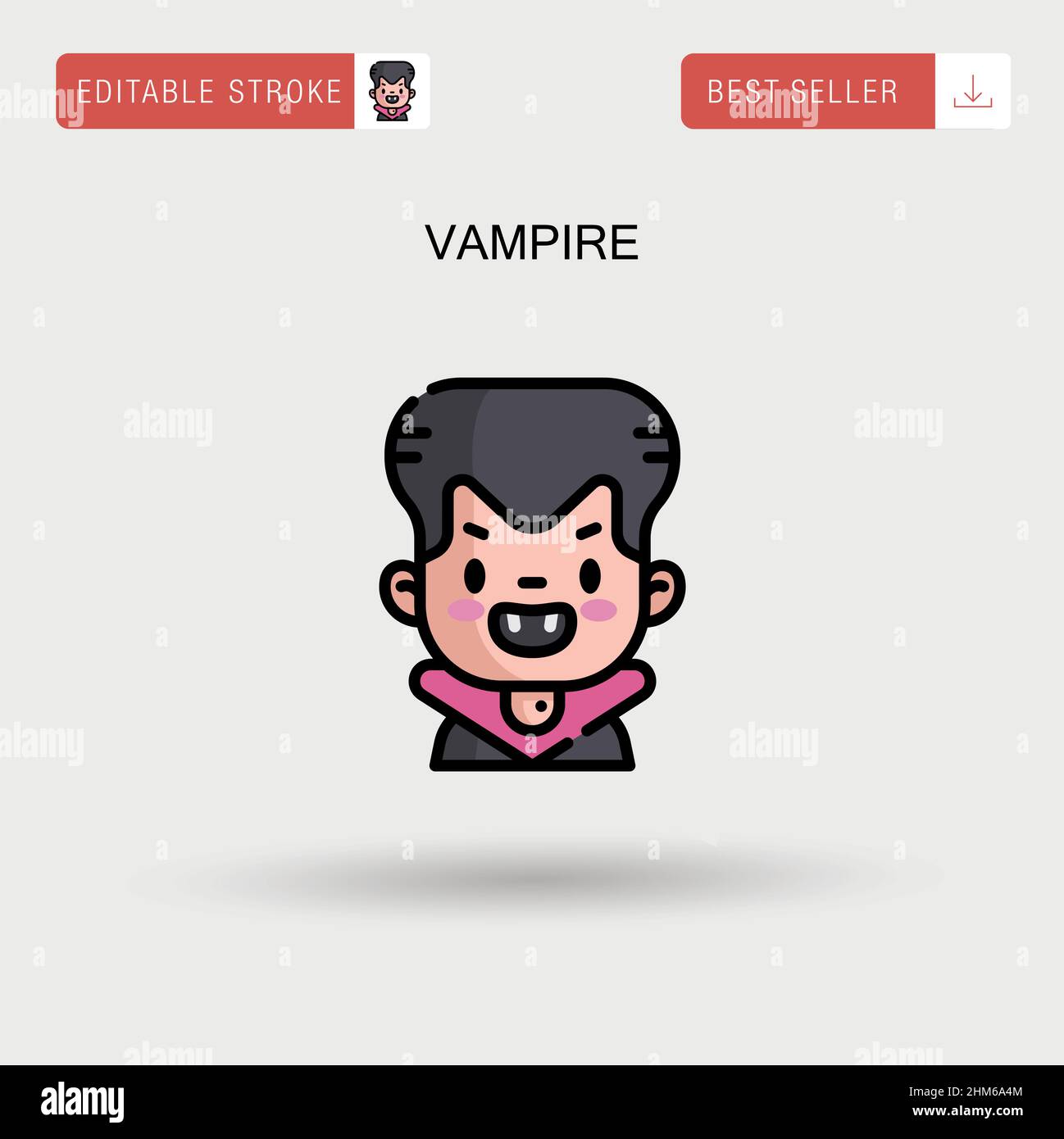 Cartoon vampire fangs hi-res stock photography and images - Alamy