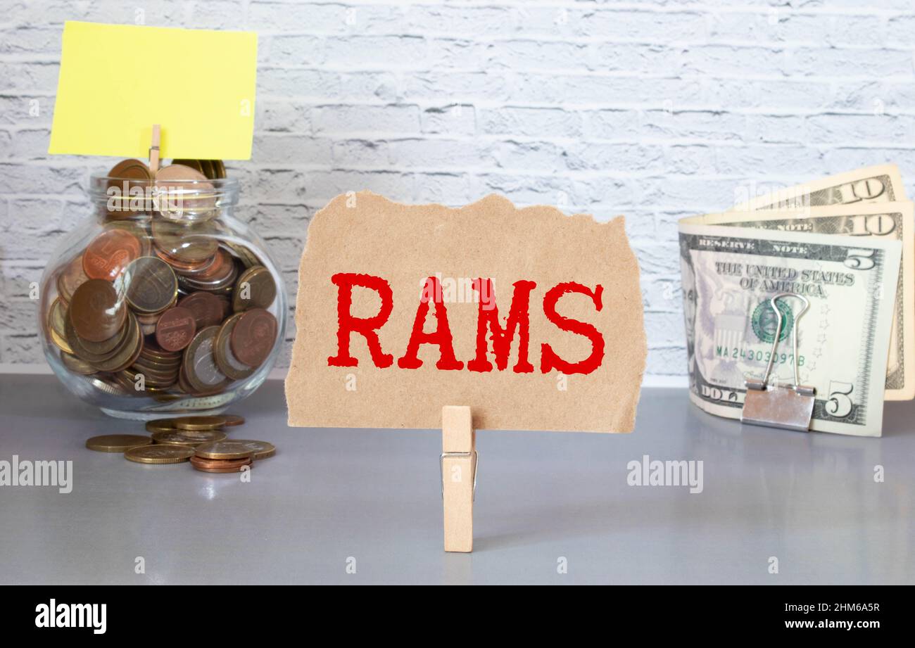 Random Access Memory or RAM word on wooden cubes with technology ...