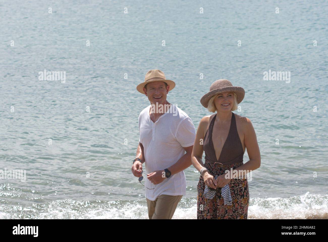A WEEK IN PARADISE, from left: Philip Winchester, Malin Akerman, 2022 ...