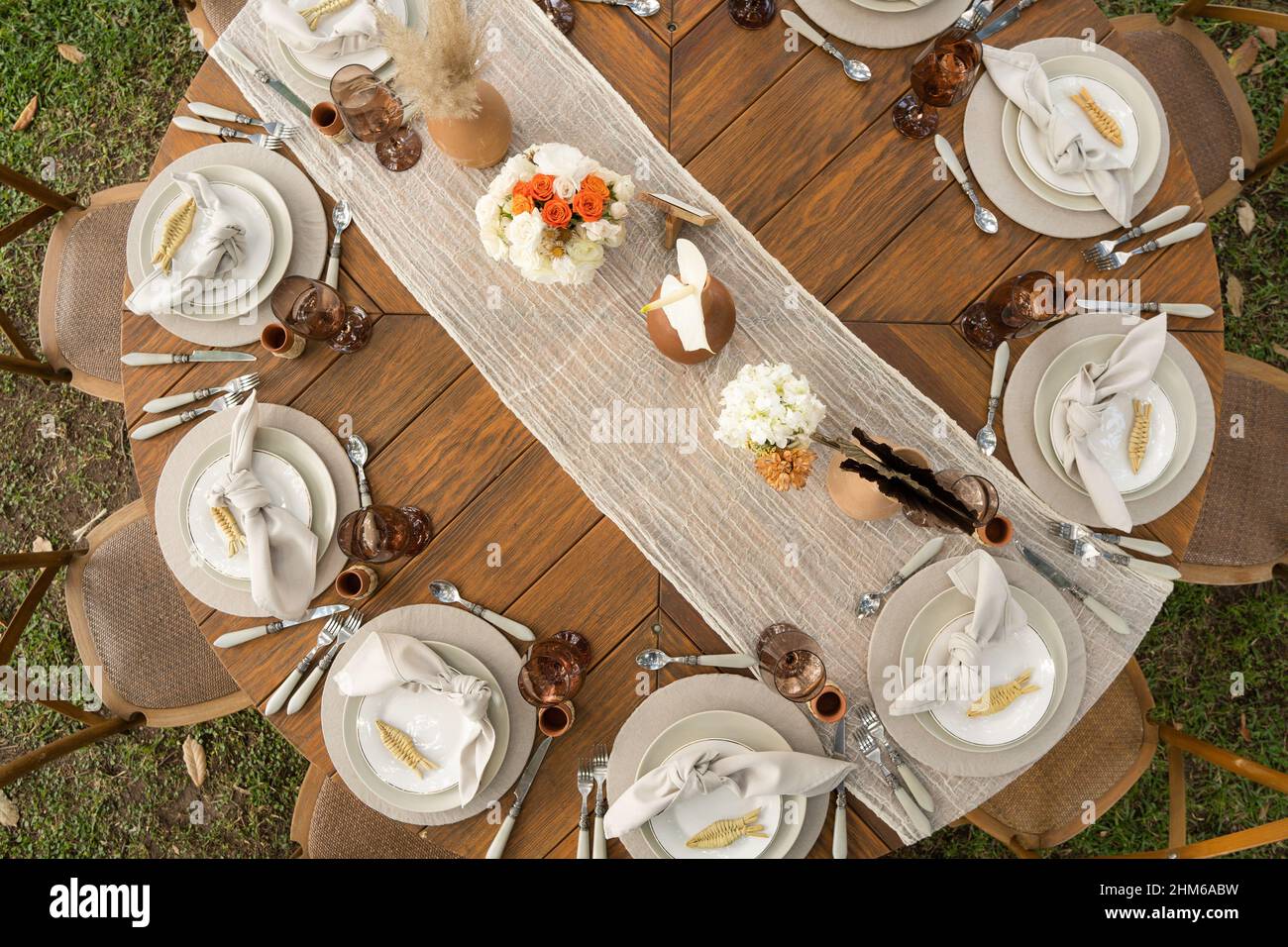 flower arrangement for an event Stock Photo - Alamy