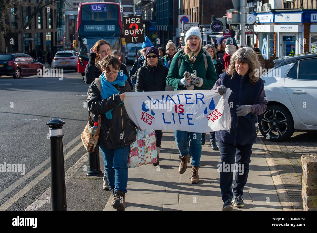 Uxbridge, London Borough of Hillingdon, UK. 5th February, 2022. Stop ...