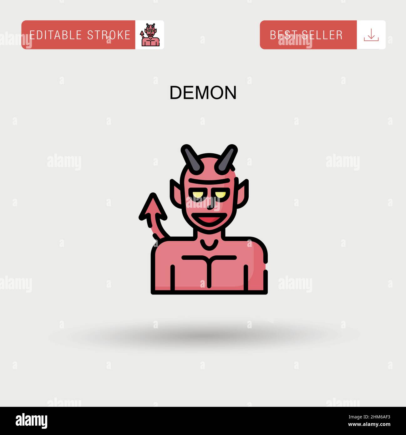 Girl demon cartoon hi-res stock photography and images - Alamy