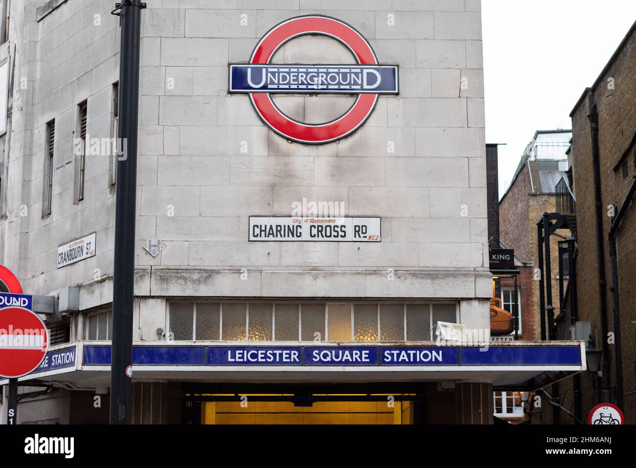 Leicester square underground exit hi-res stock photography and images ...