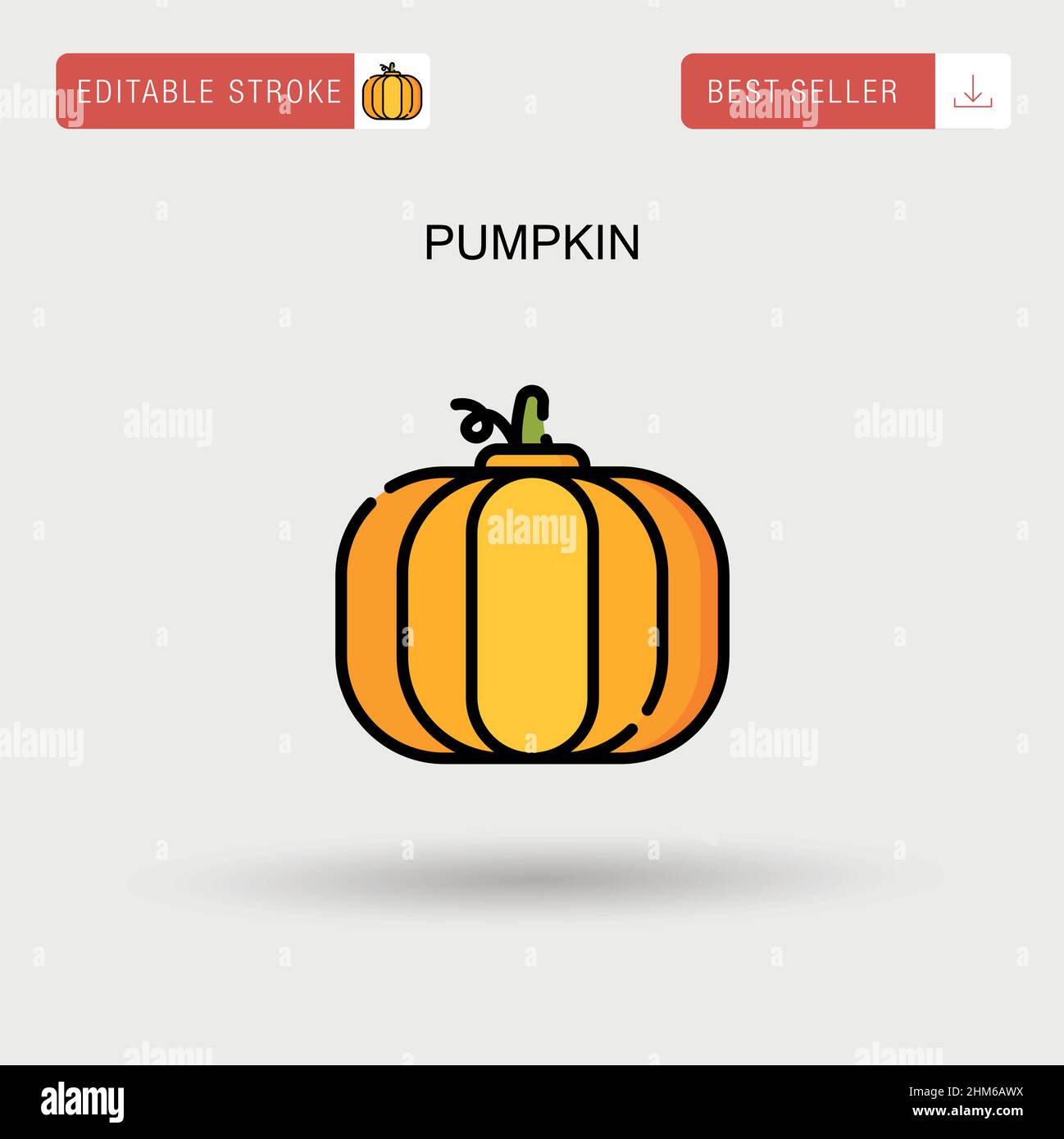 Simple pumpkin Stock Vector Images - Alamy