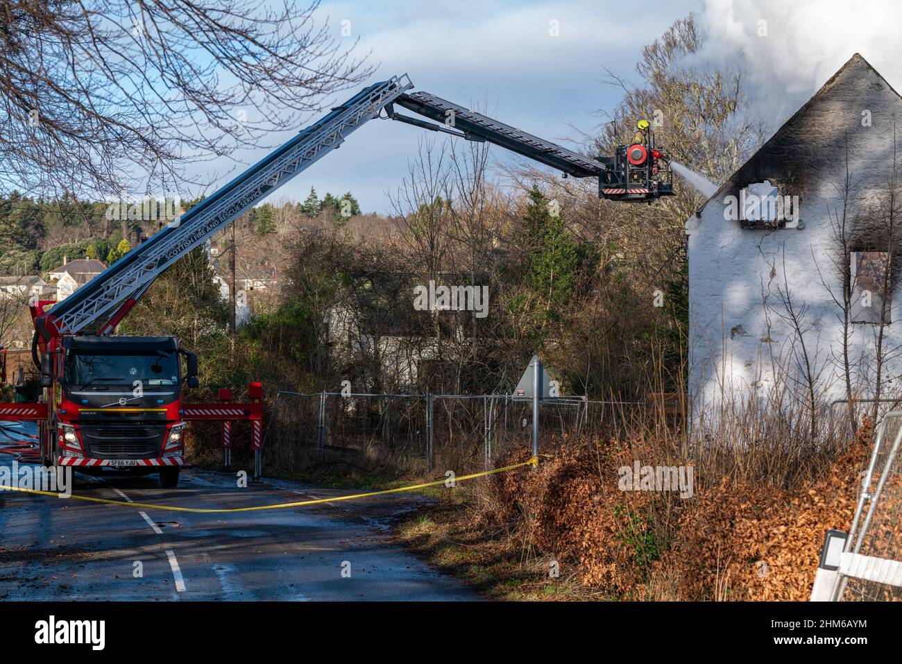 This is the Fire Brigade, SFRS, fighting fire that broke out within the ...