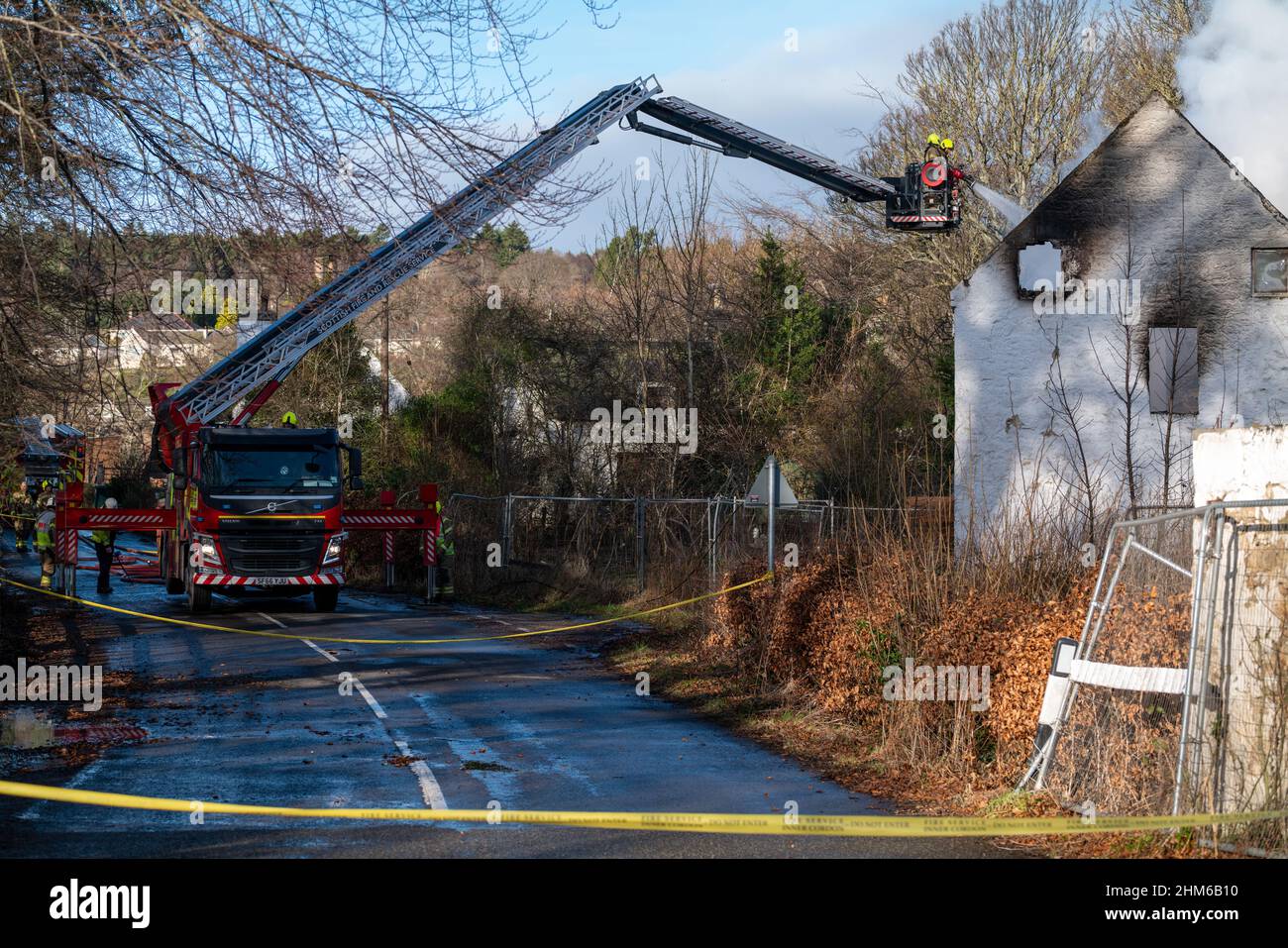 This is the Fire Brigade, SFRS, fighting fire that broke out within the ...