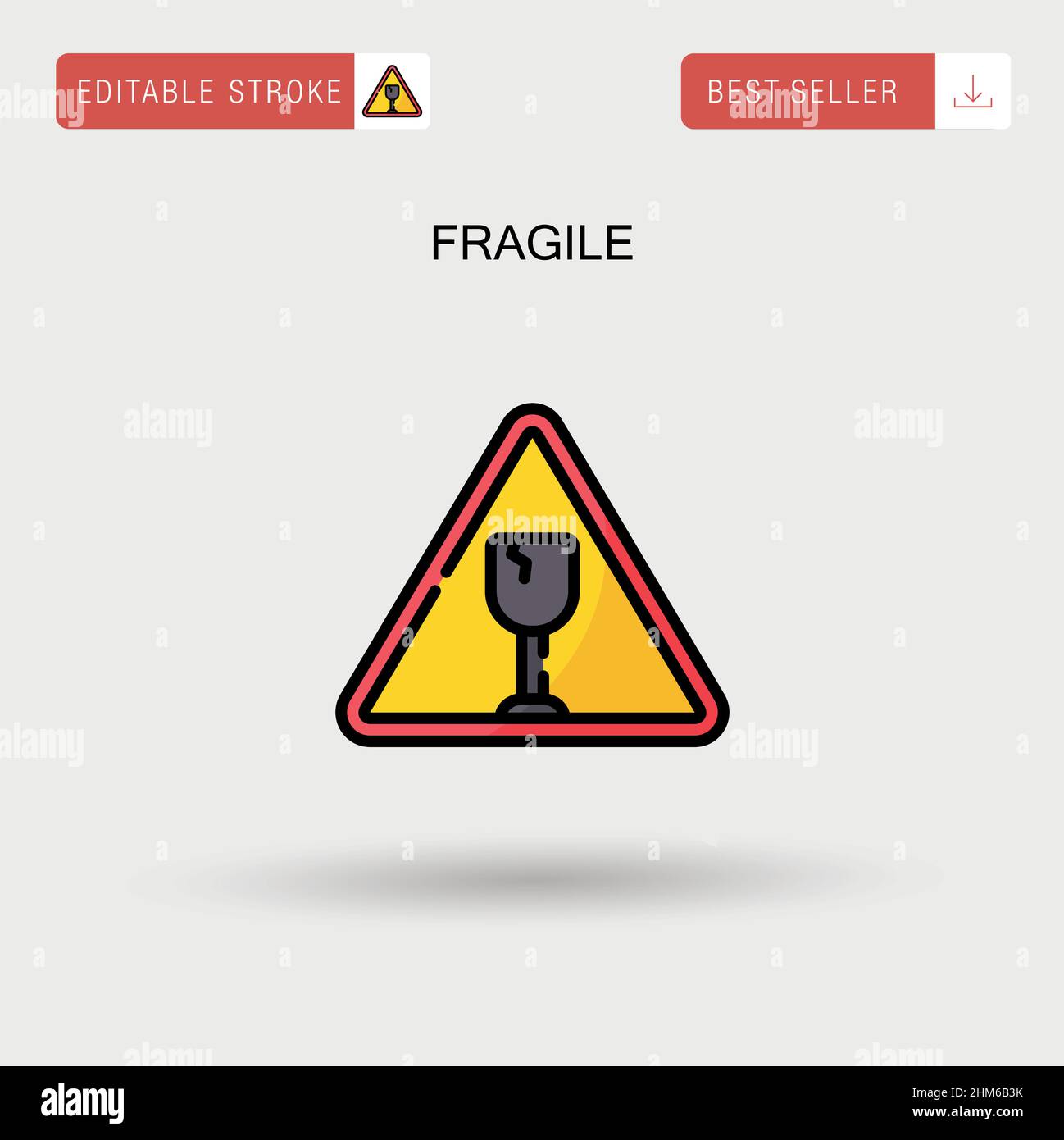 Fragile warning sticker hi-res stock photography and images - Alamy