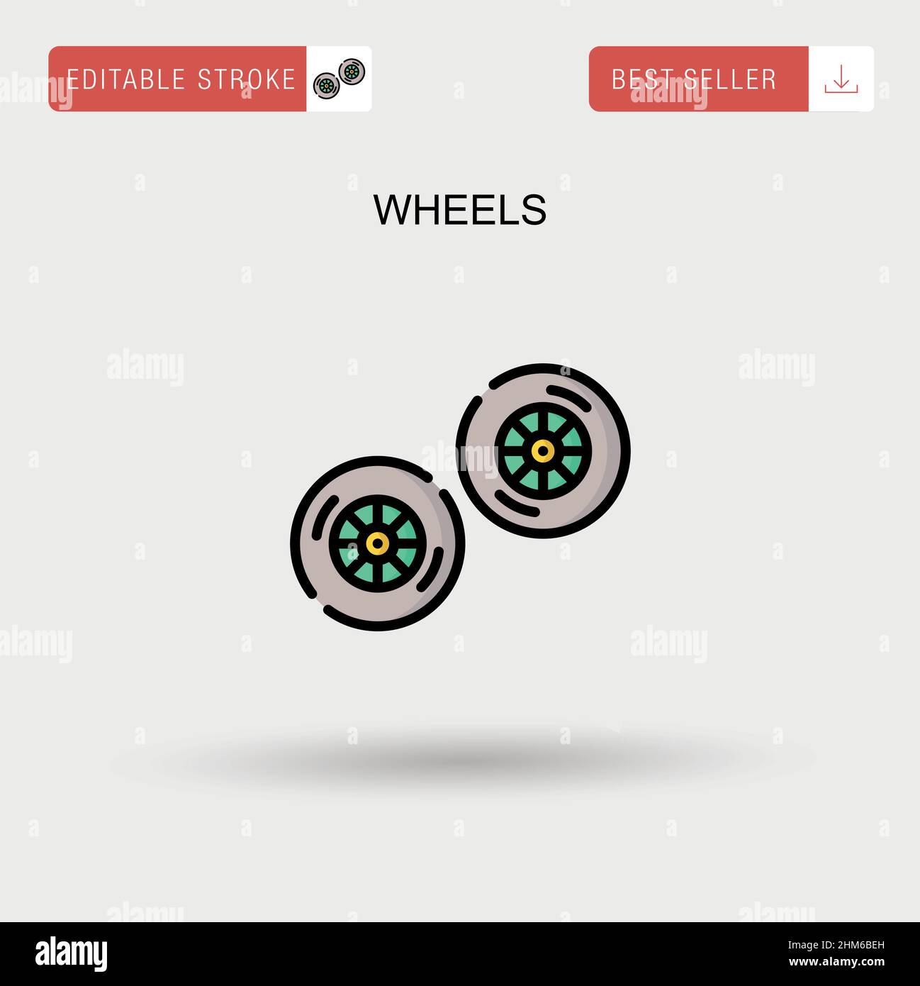 Wheels detail Stock Vector Images - Alamy
