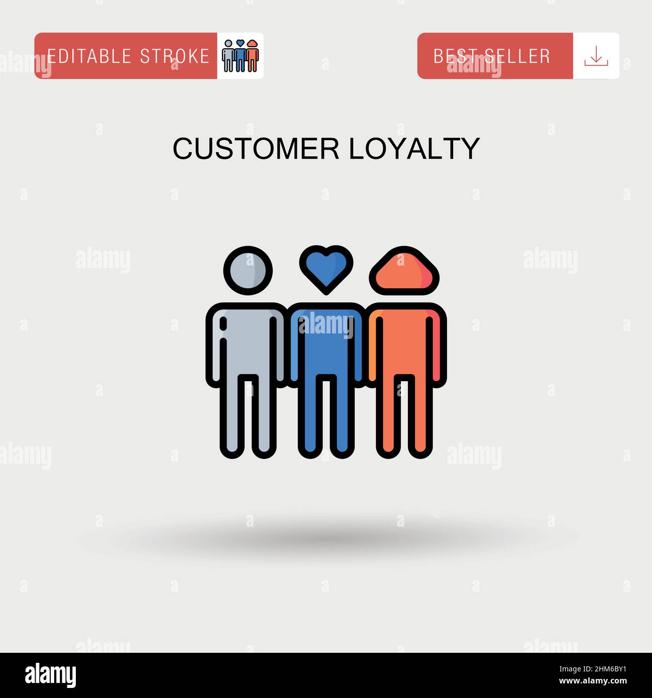 Customer loyalty Simple vector icon Stock Vector Image & Art - Alamy
