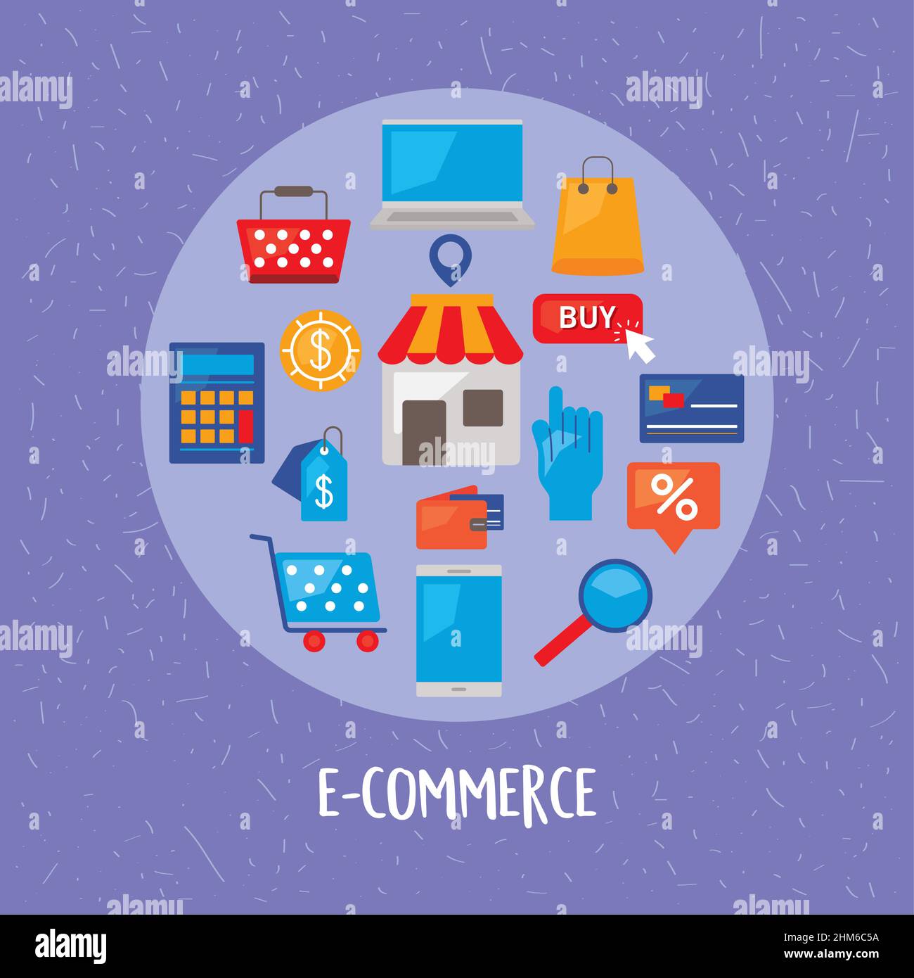ecommerce set icons in circle Stock Vector Image & Art - Alamy