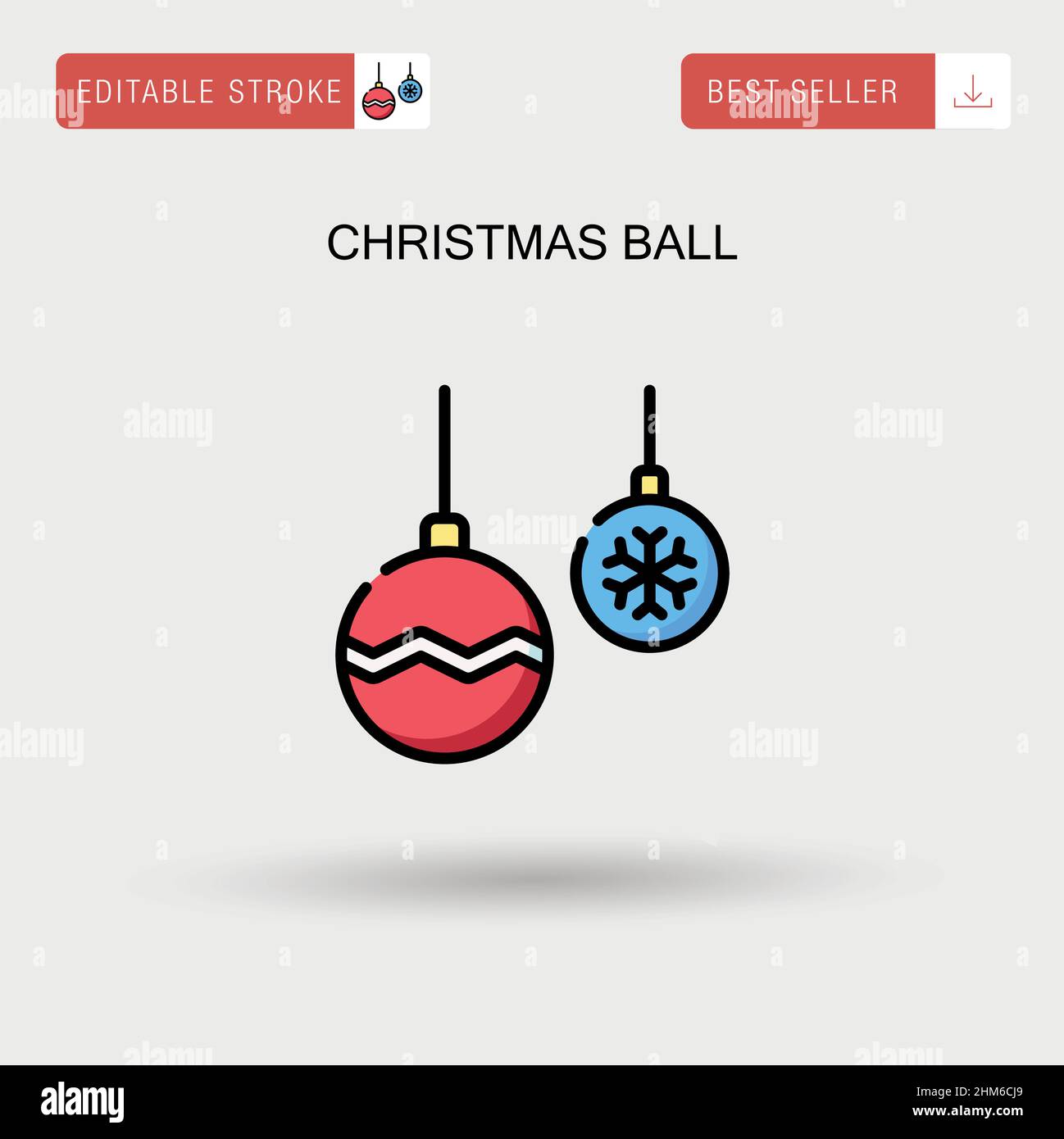 Christmas transparent bauble hanging Stock Vector Images - Alamy