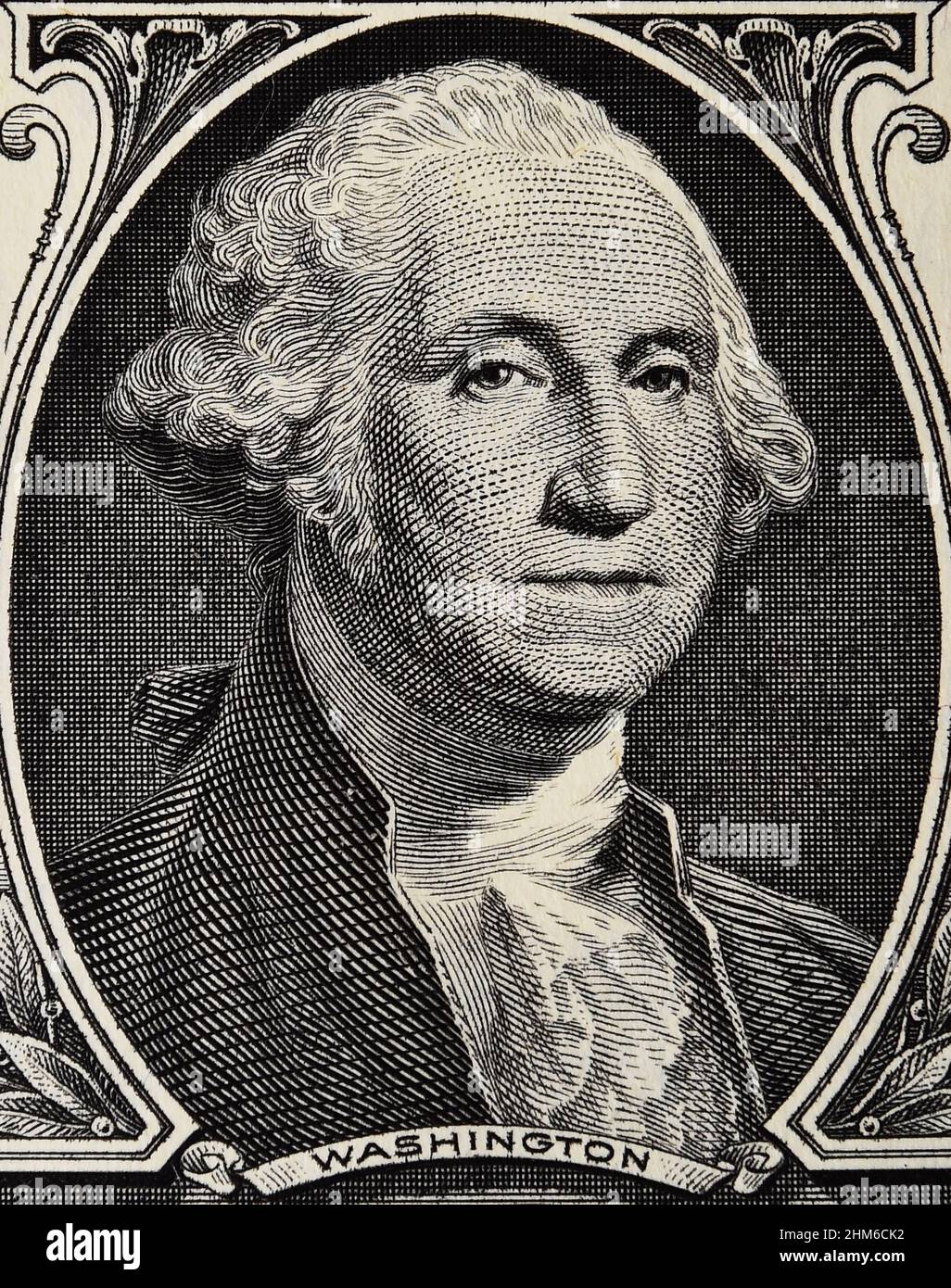 George Washington Banknote portrait, for design purpose , money Stock ...