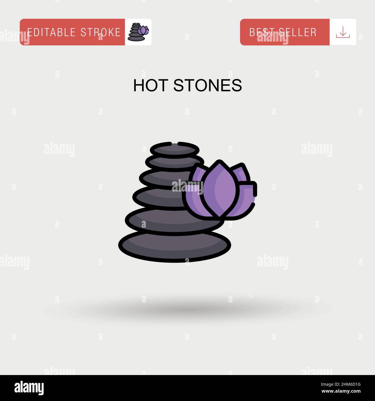 Hot stone hot stones Stock Vector Images - Alamy