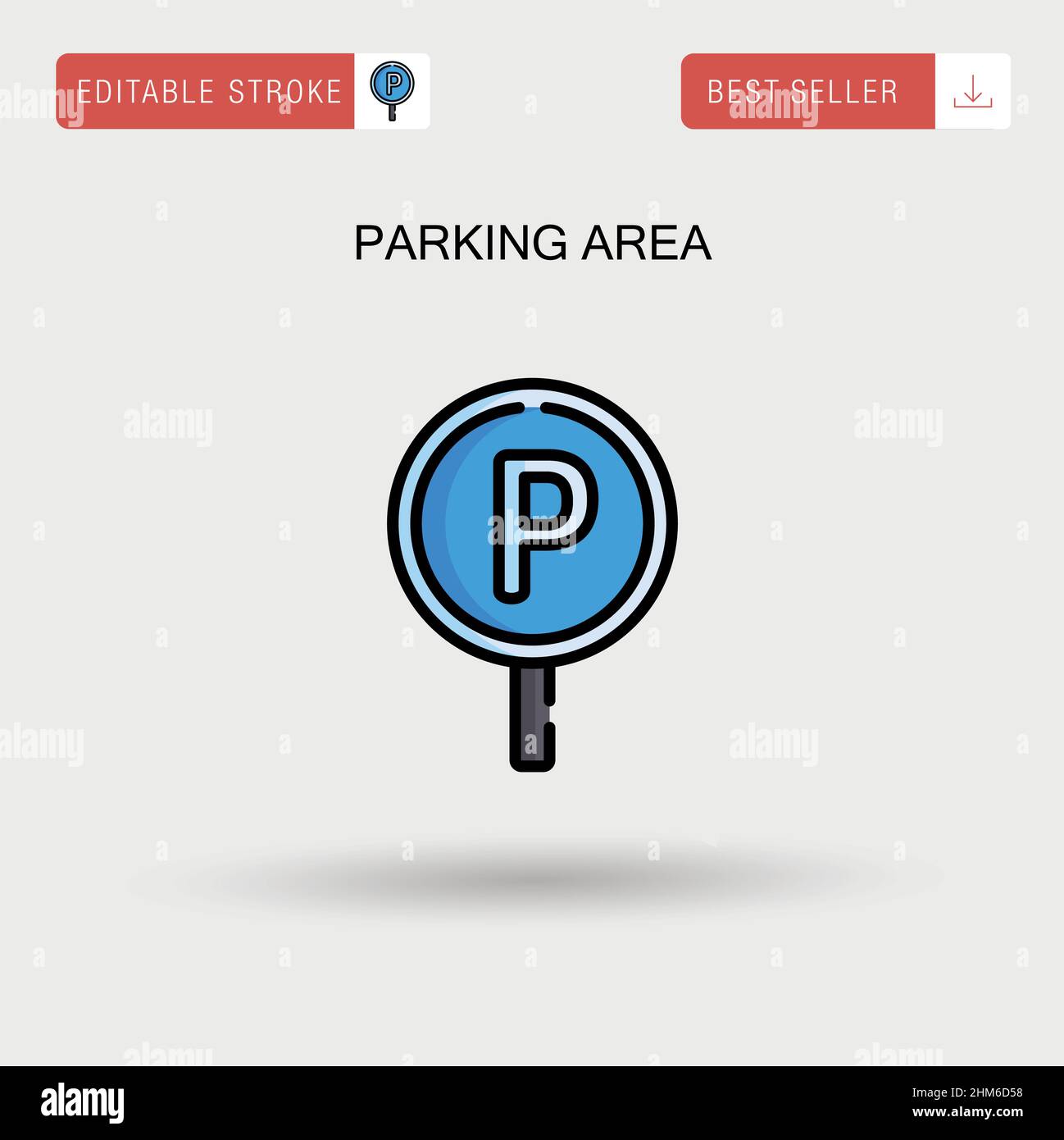 Black white view parking Stock Vector Images - Alamy