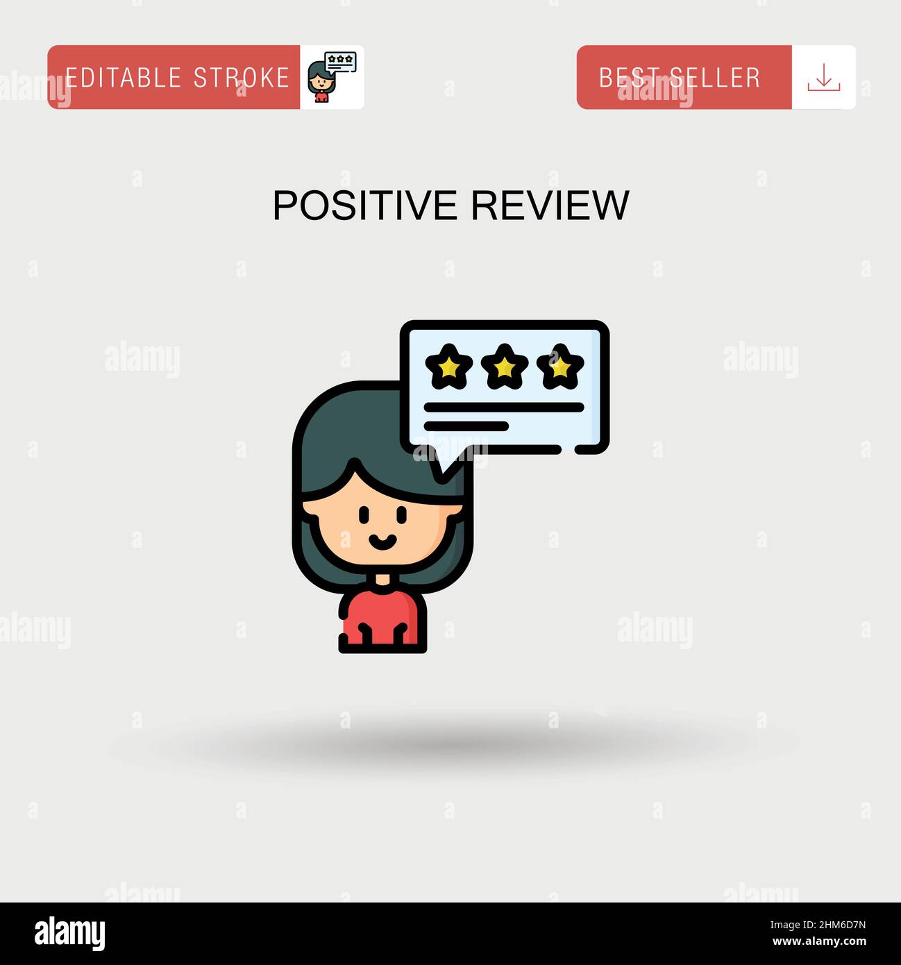 Positive review icon Stock Vector Images - Alamy