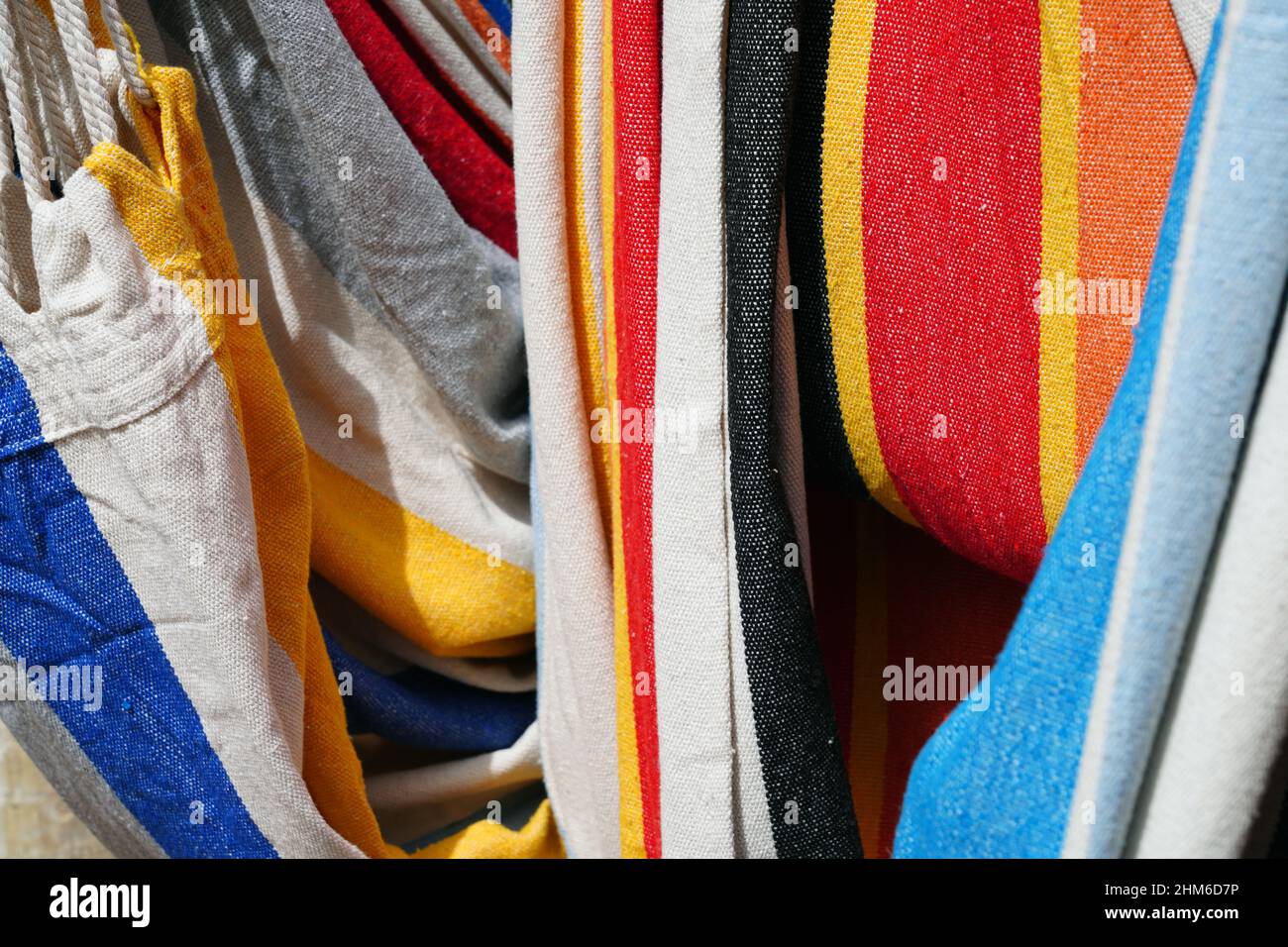 Traditional Basque fabric with color stripes Stock Photo - Alamy