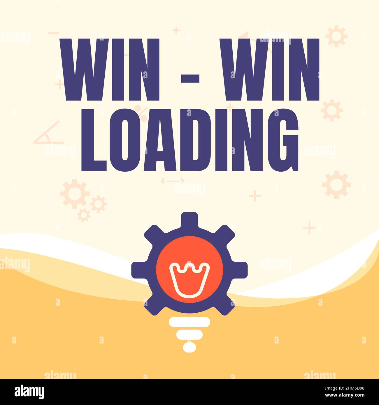 Hand writing sign Win win Loading. Business showcase Win win Loading ...