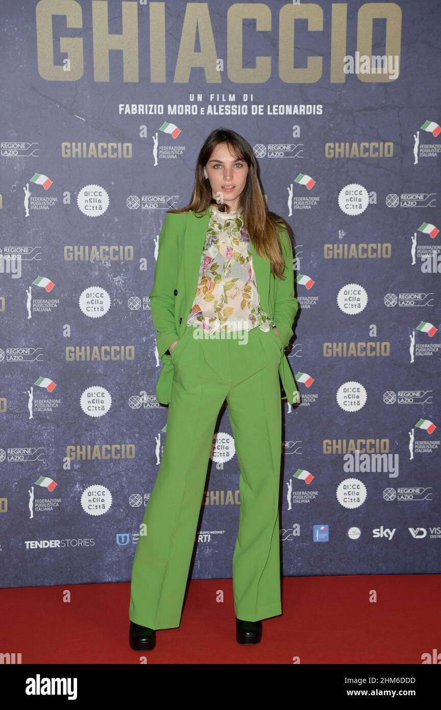 Beatrice Bartoni attends the red carpet of the movie Ghiaccio at The ...
