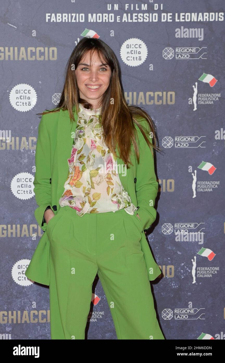 Beatrice Bartoni attends the red carpet of the movie Ghiaccio at The ...