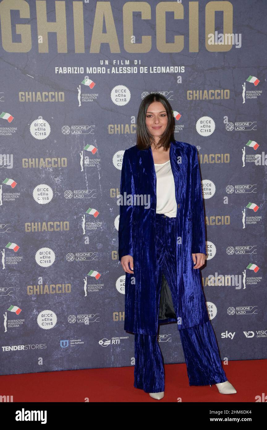 Sara Cardinaletti attends the red carpet of the movie Ghiaccio at The ...