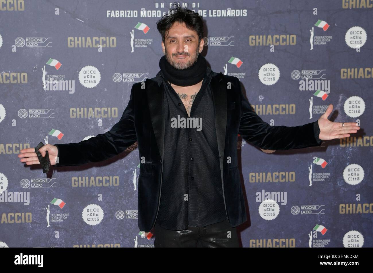 Rome, Italy. 07th Feb, 2022. Fabrizio Moro attends the red carpet of ...