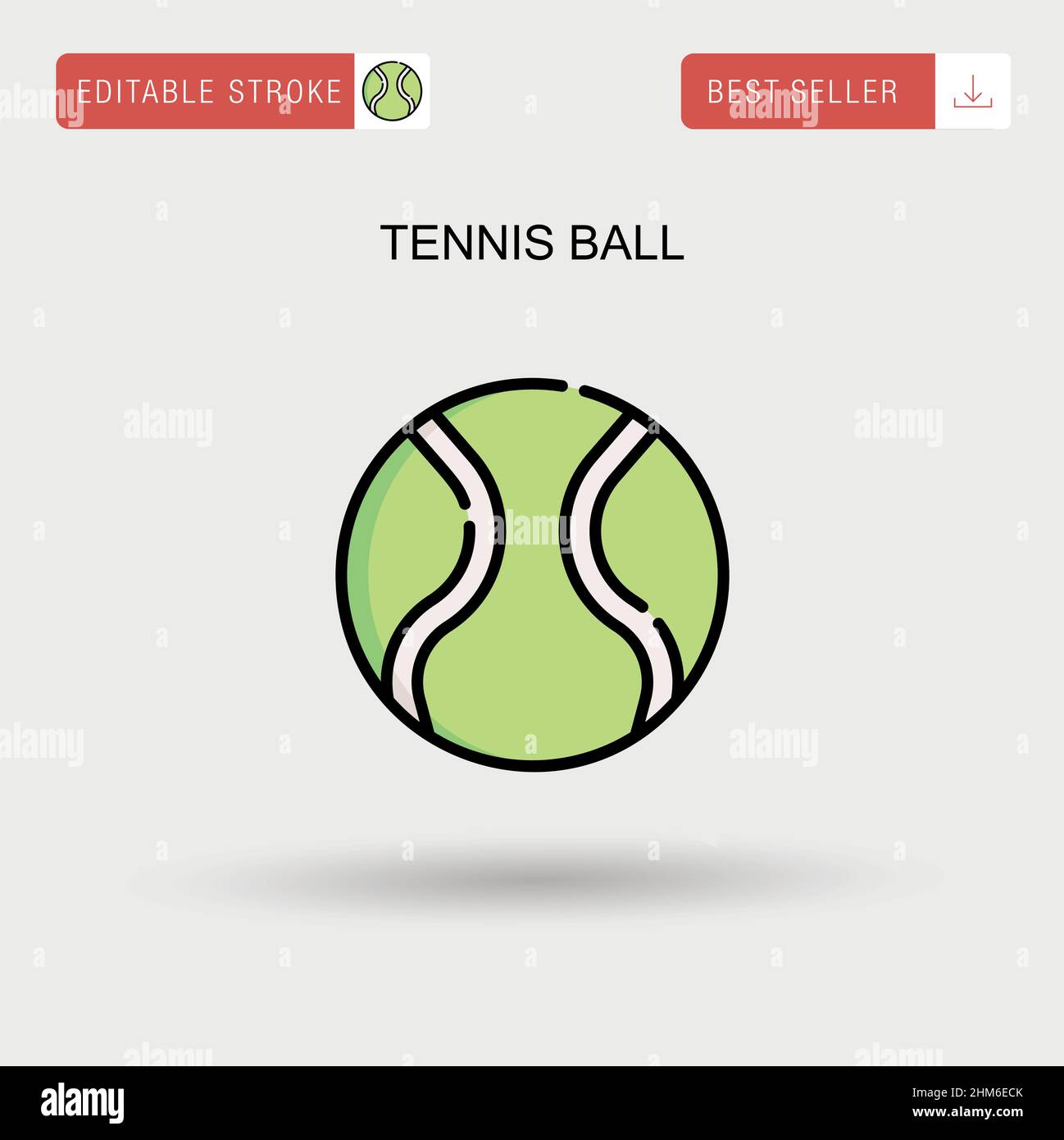 Tennis ball icon Stock Vector Images - Alamy
