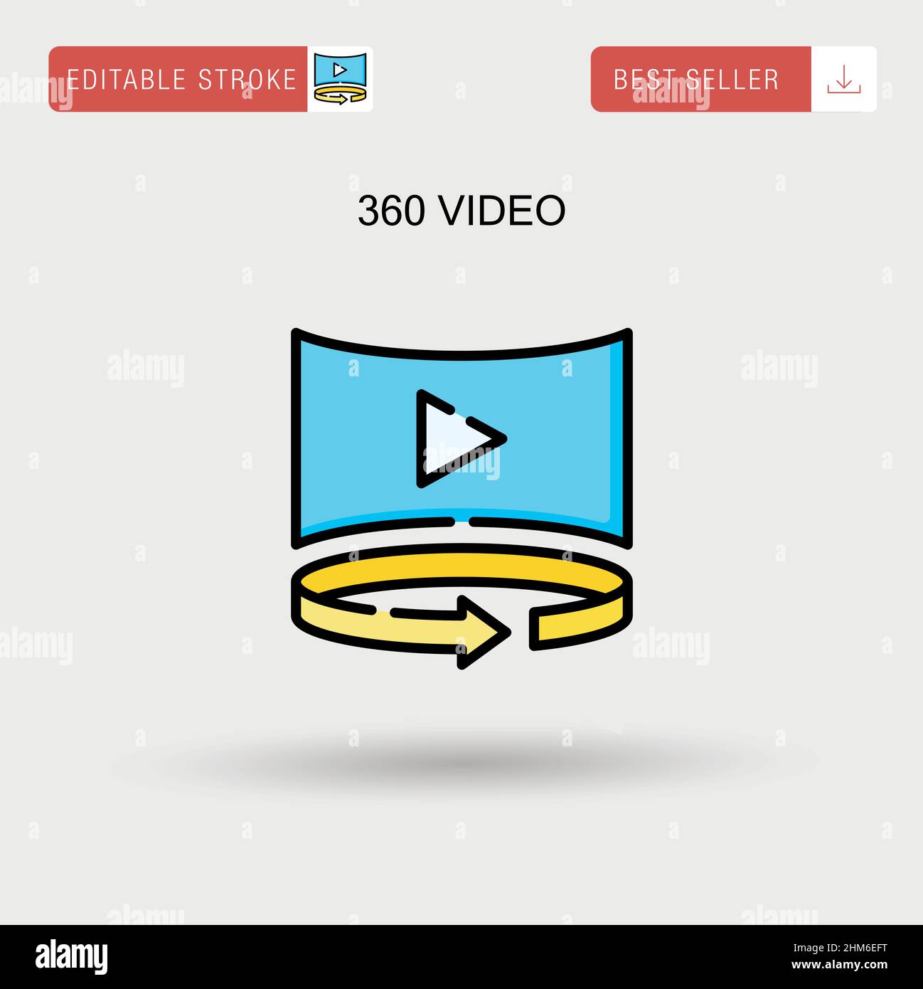 Graphic video illustration abstract circle Stock Vector Images - Alamy