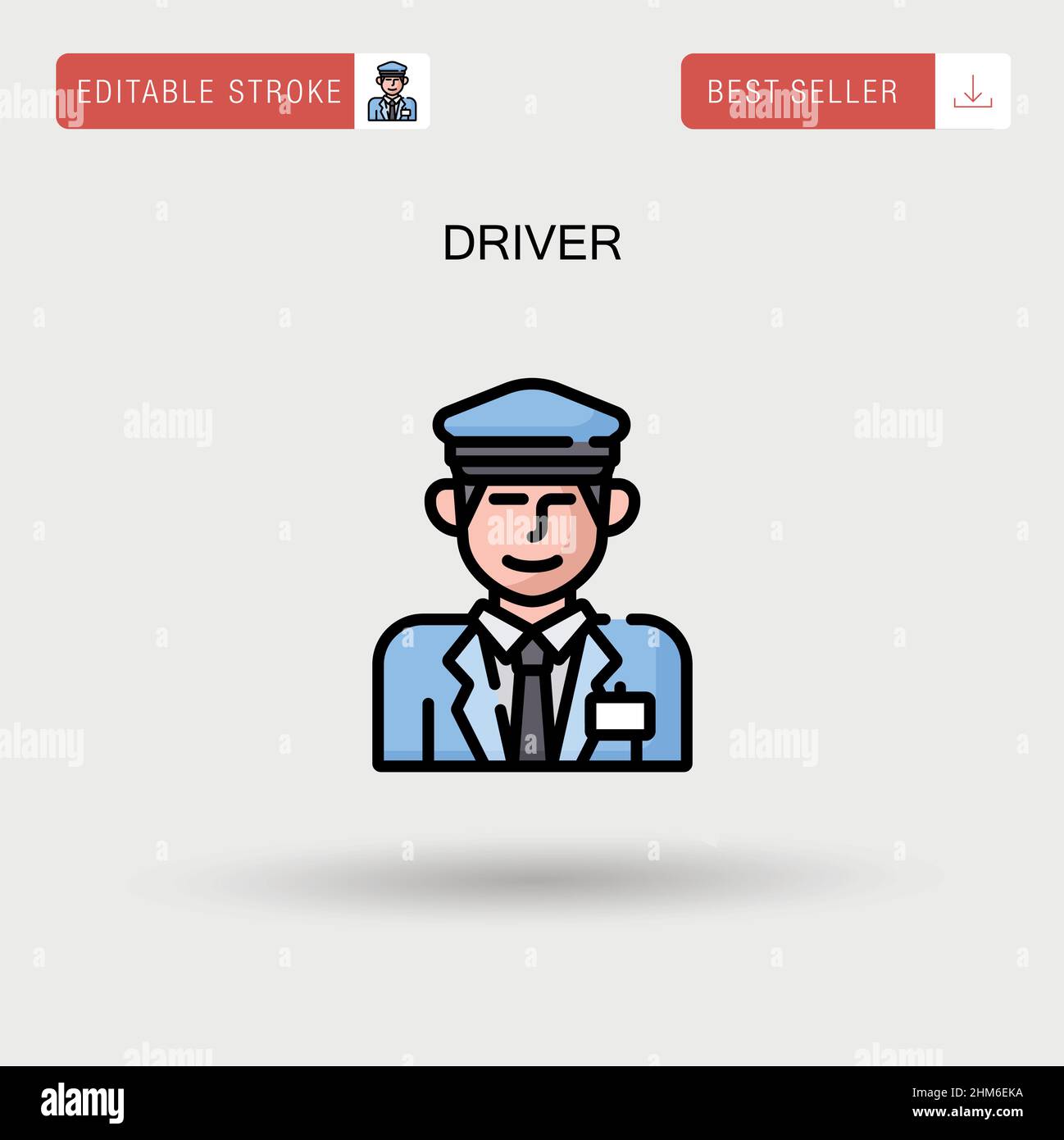 Driver Simple vector icon Stock Vector Image & Art - Alamy