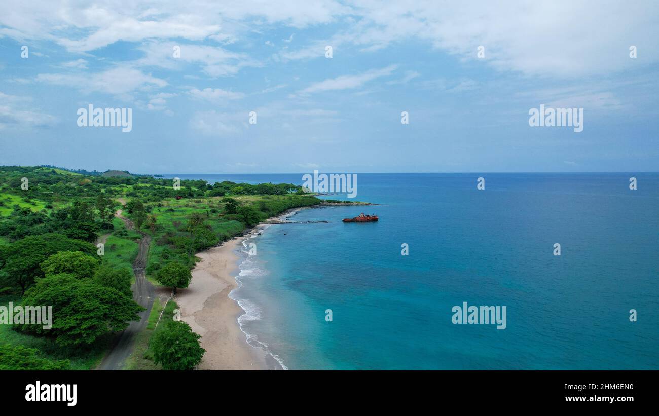 Beautiful shot of the Sao Tome e Principe in Prince Island,Africa Stock ...
