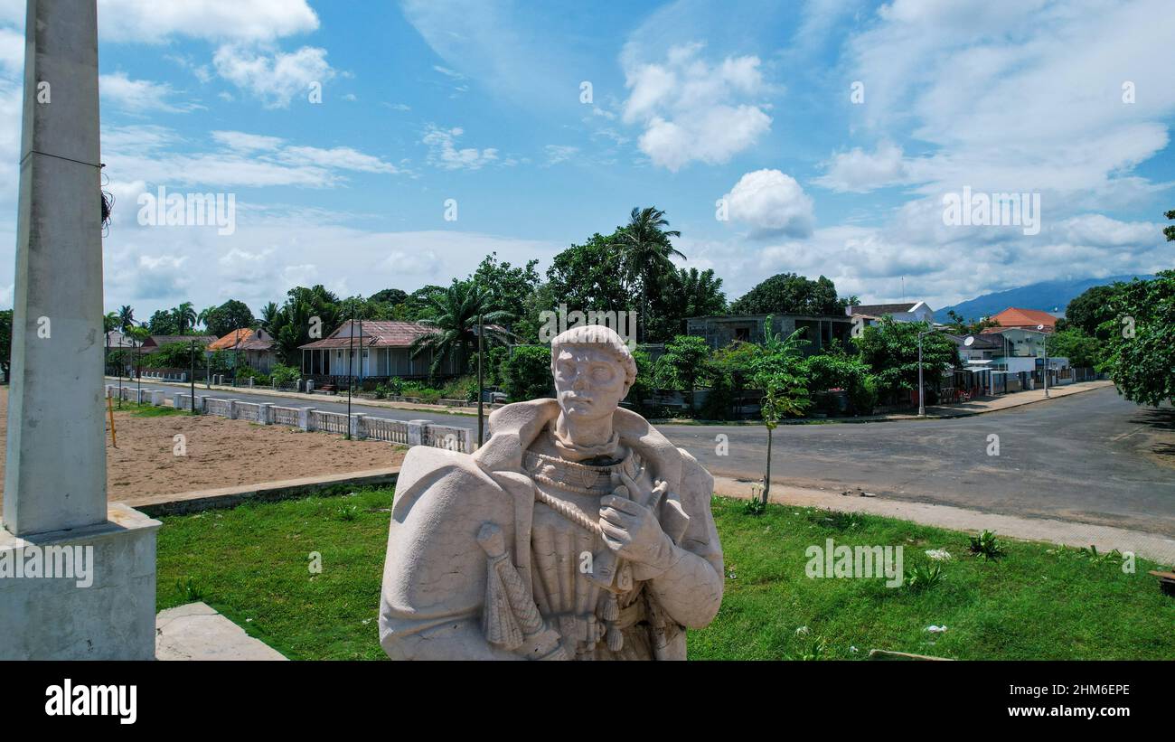 Explorer Statues in Sao Tome e Principe, Africa Stock Photo - Alamy