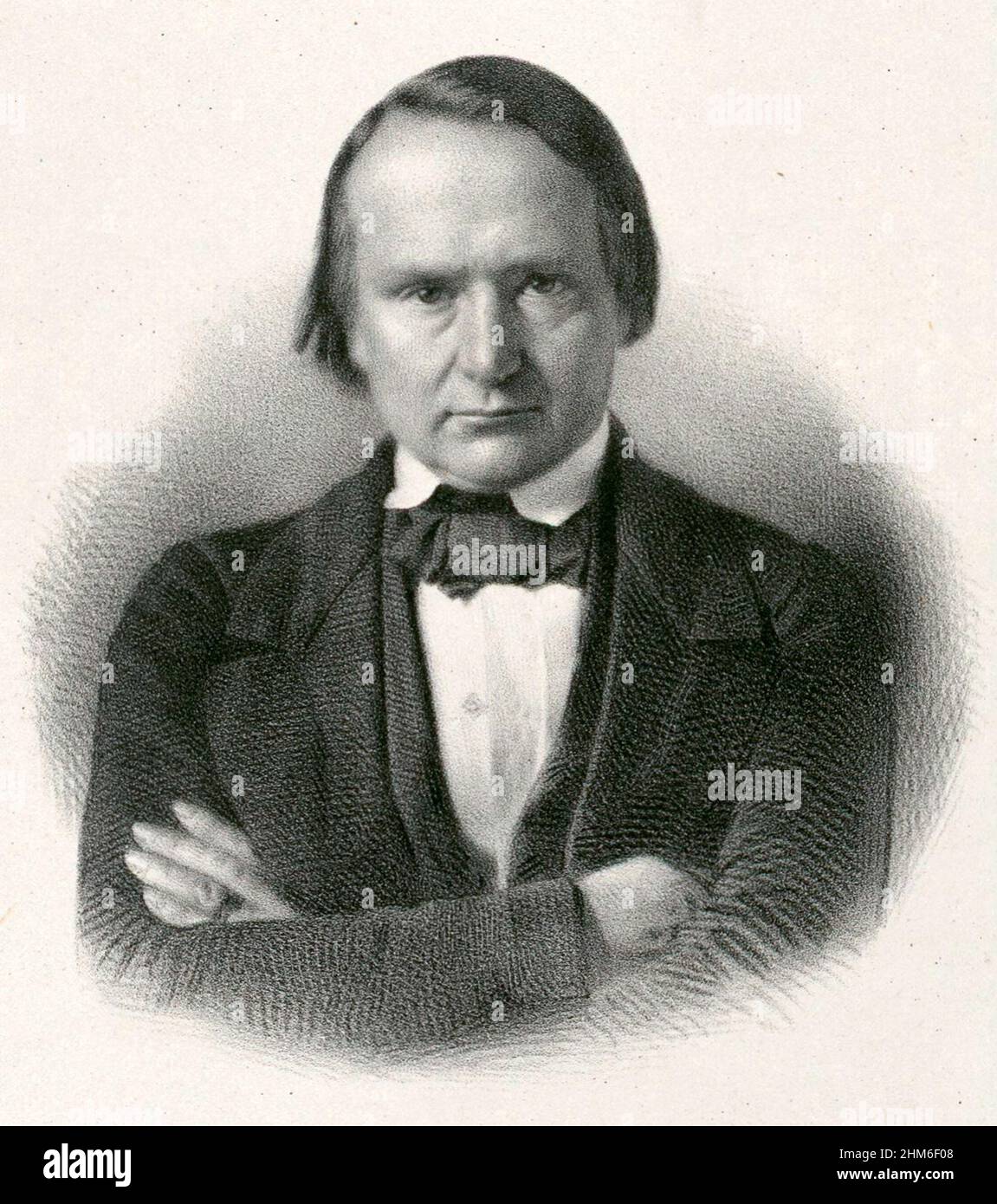 A portrait of the French writer Victor Hugo, author of Les Misèrables ...