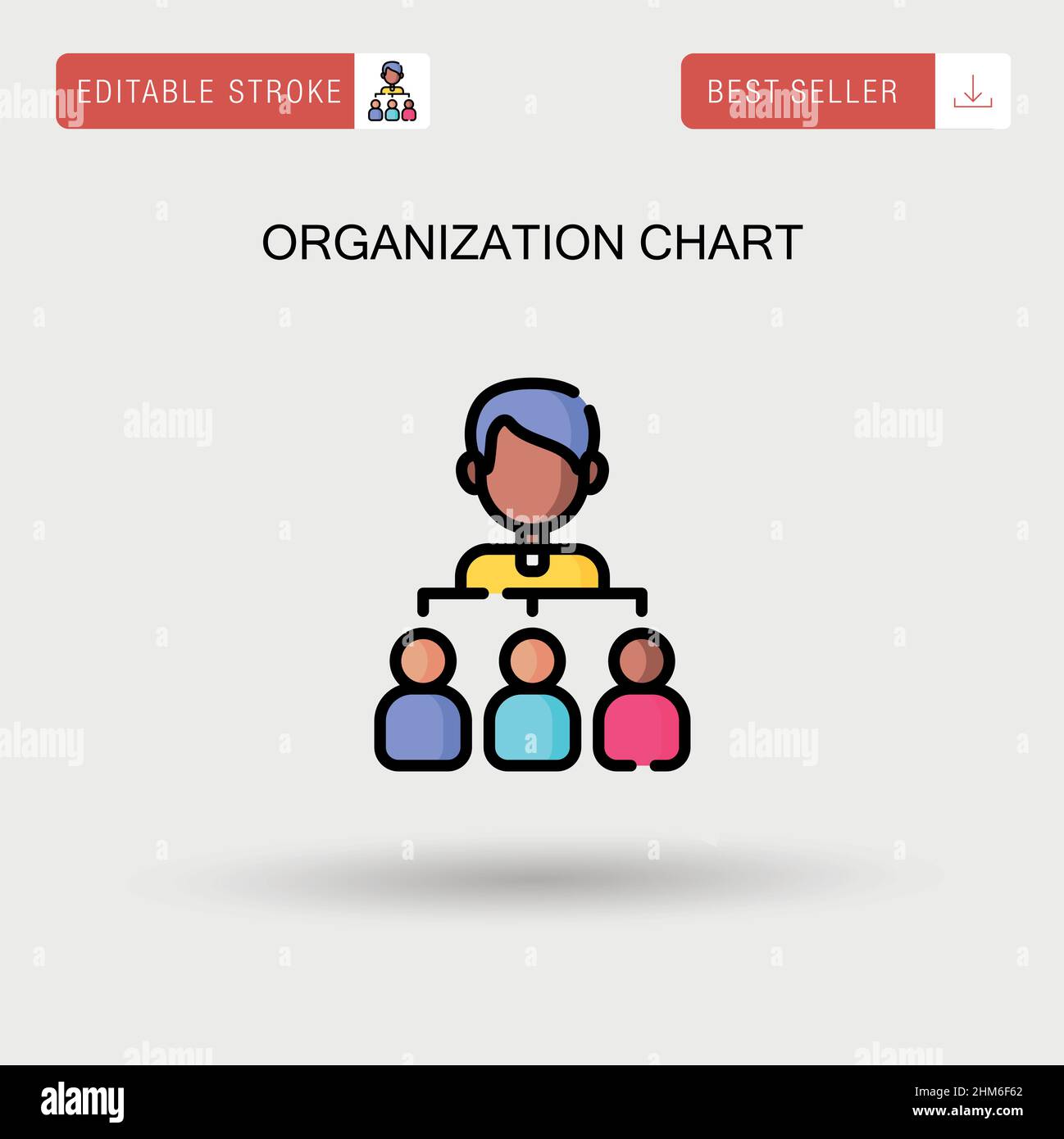 Organizational chart people icon organizational hi-res stock ...