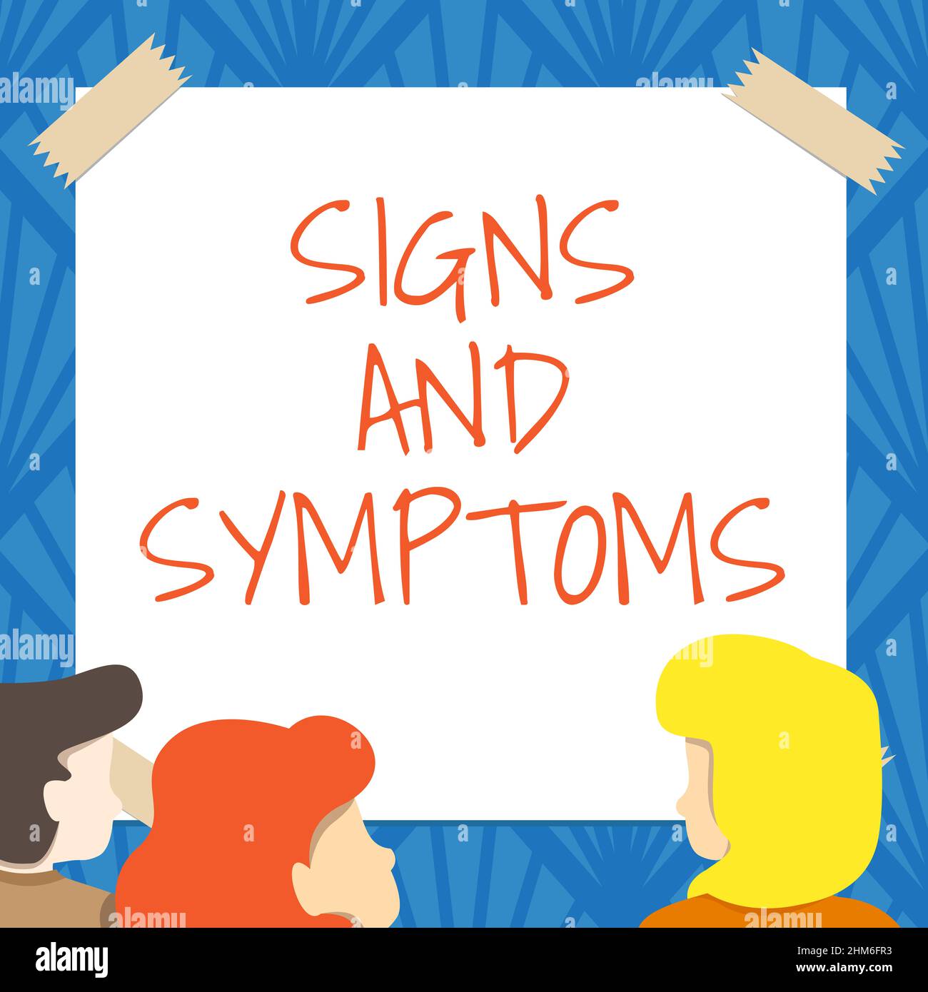 Text showing inspiration Signs And Symptoms. Word Written on any ...